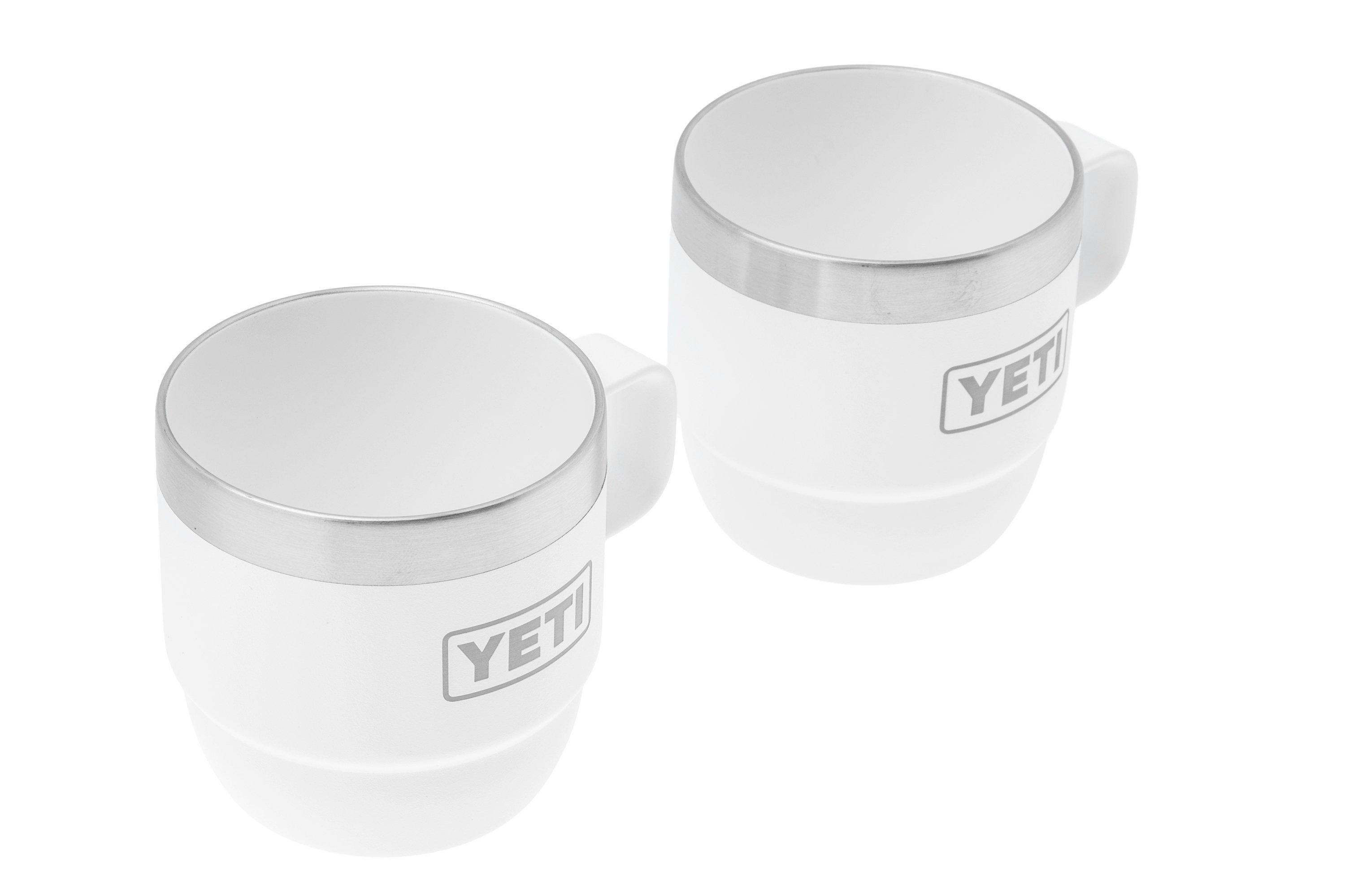 Yeti Rambler Stackable Mugs 6oz, White, stackable thermos mugs, 177 ml ...