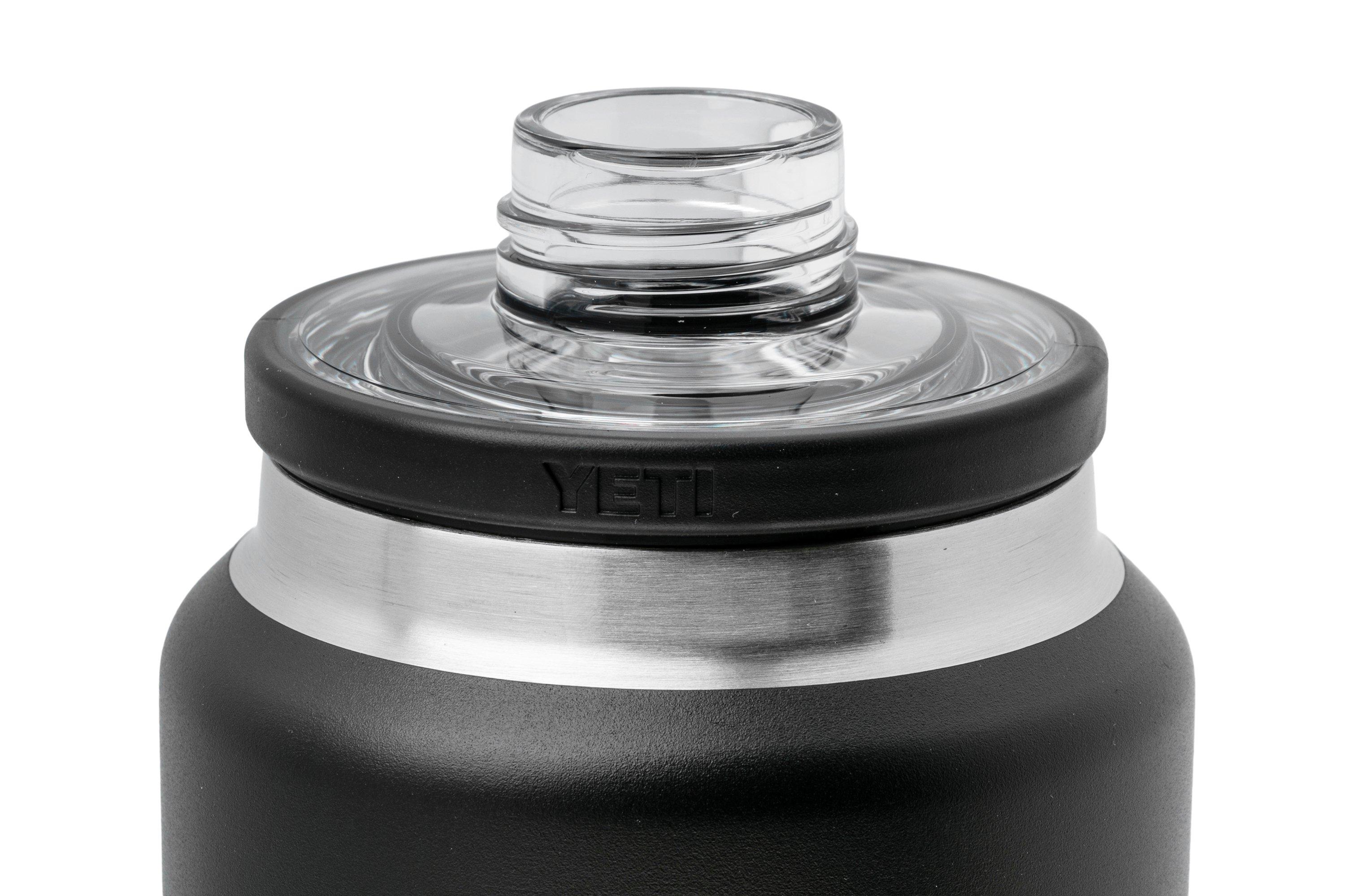 Yeti Rambler Bottle 36oz Chug Cap, Black, thermos bottle with drinking ...