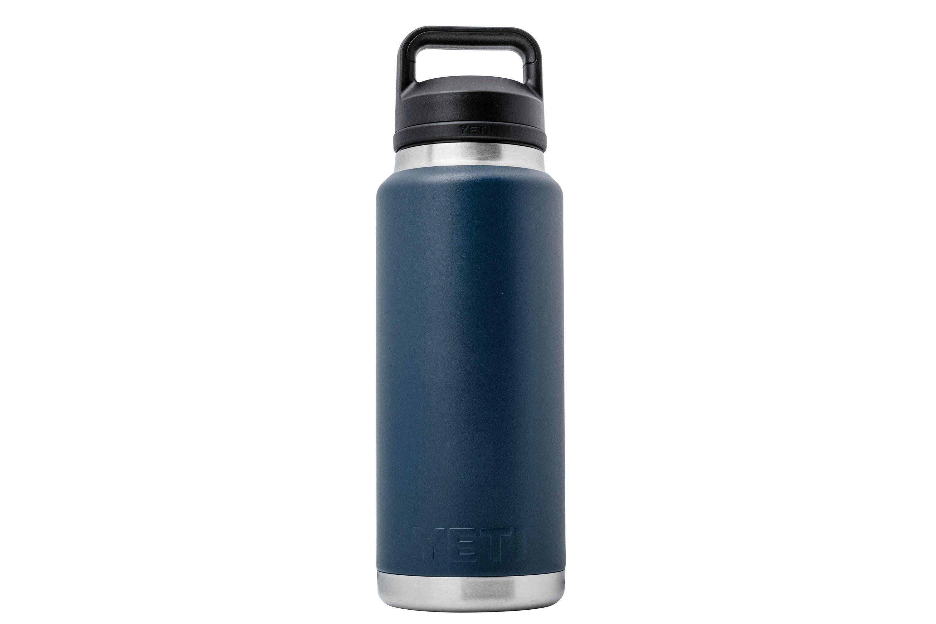 Yeti Rambler Bottle 36oz Chug Cap, Navy Blue, botella térmica con ...