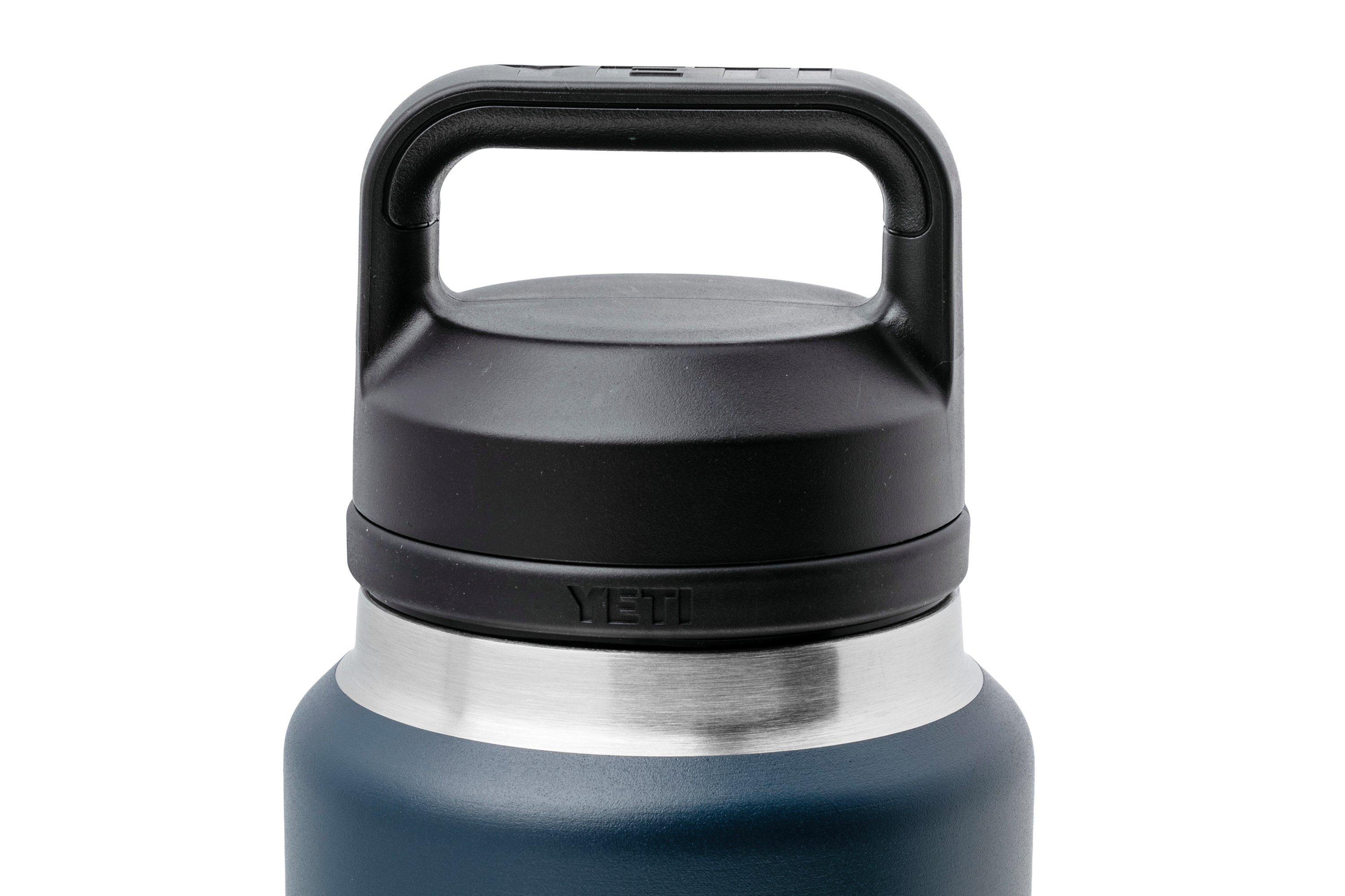 Yeti Rambler Bottle 36oz Chug Cap, Navy Blue, thermos bottle with ...