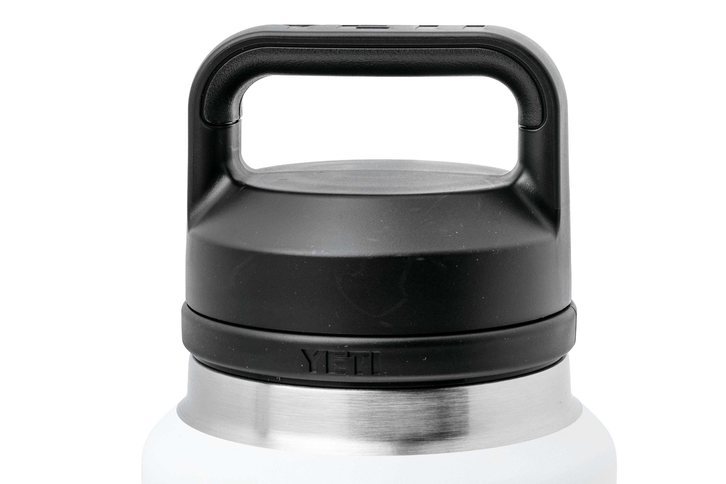 Yeti Rambler Bottle 36oz Chug Cap, White, thermos bottle with drinking ...