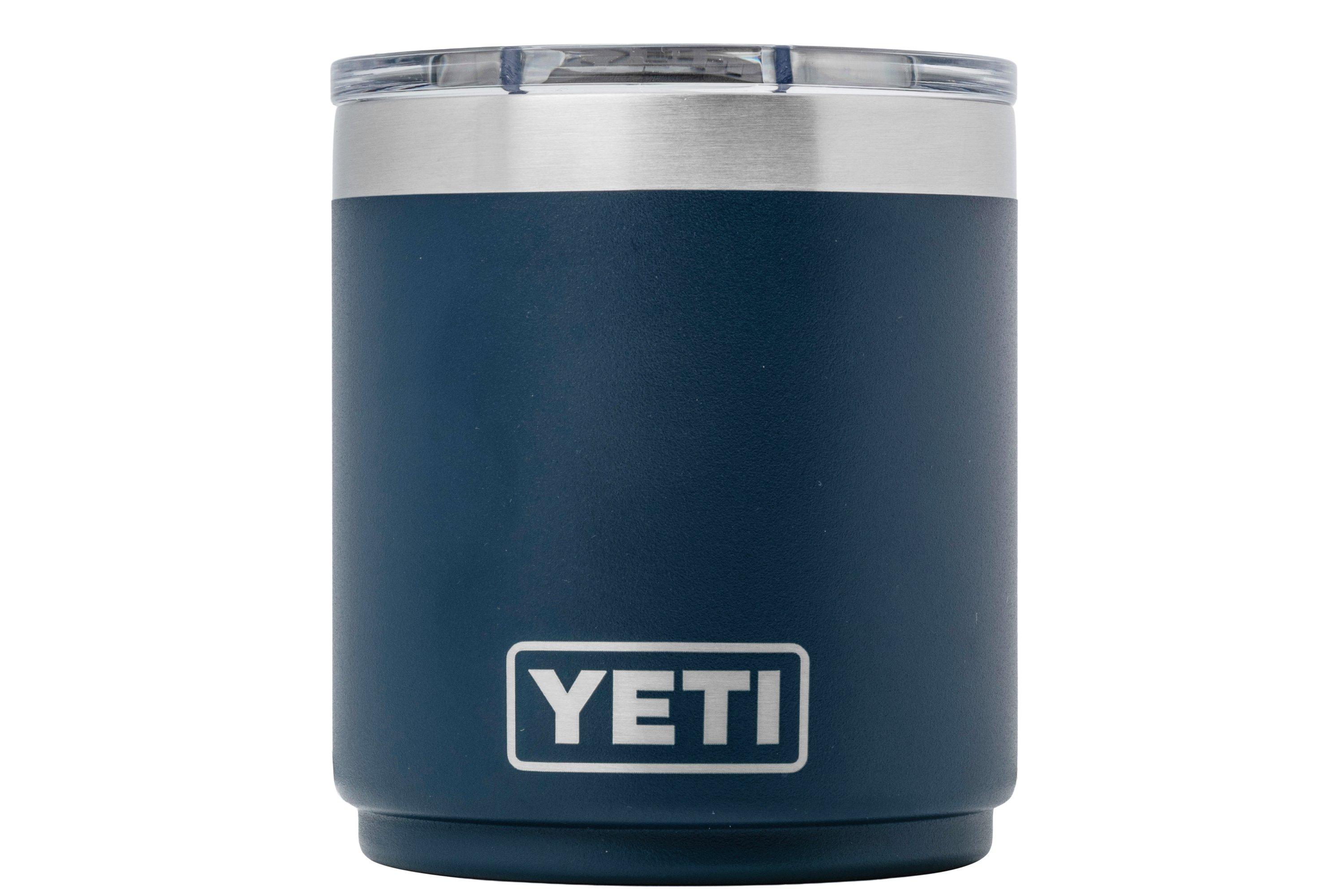Yeti Rambler Stackable Lowball 10oz Mag Slider Lid, Navy Blue, stackable thermos lowball with ...