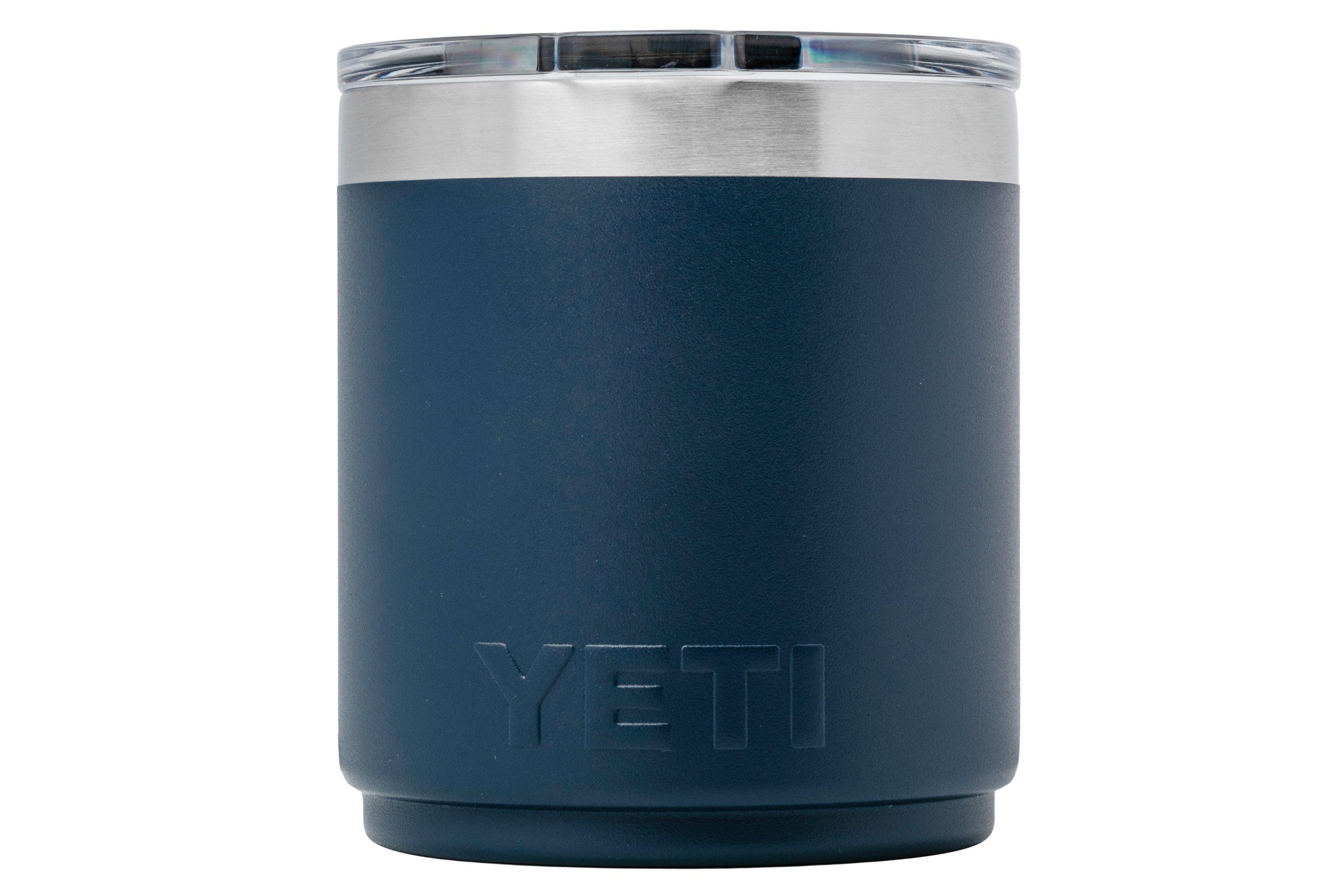 Yeti Rambler Stackable Lowball 10oz Mag Slider Lid, Navy Blue, stapelbare thermosbeker met ...