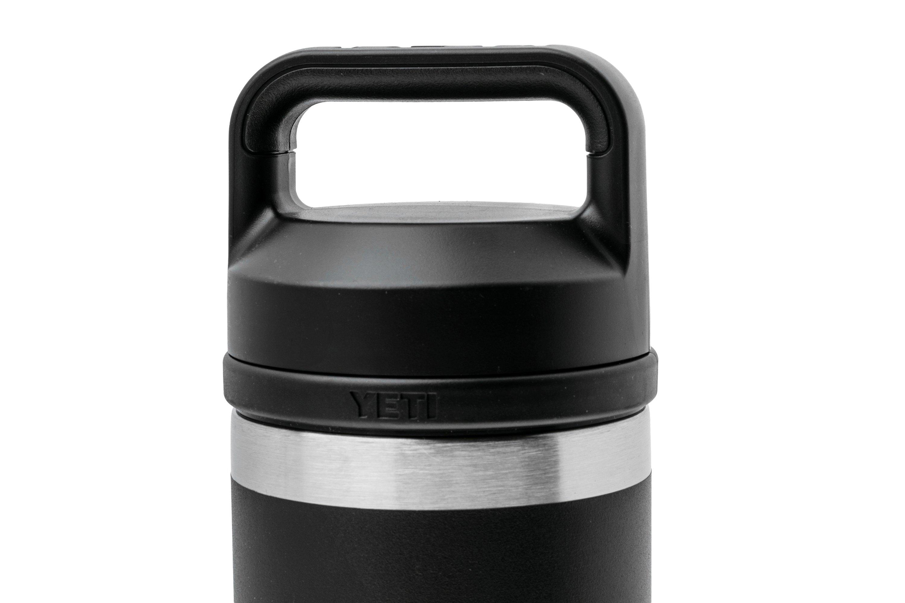 Yeti Rambler Bottle 18oz Chug Cap, Black, botella térmica con boquilla ...