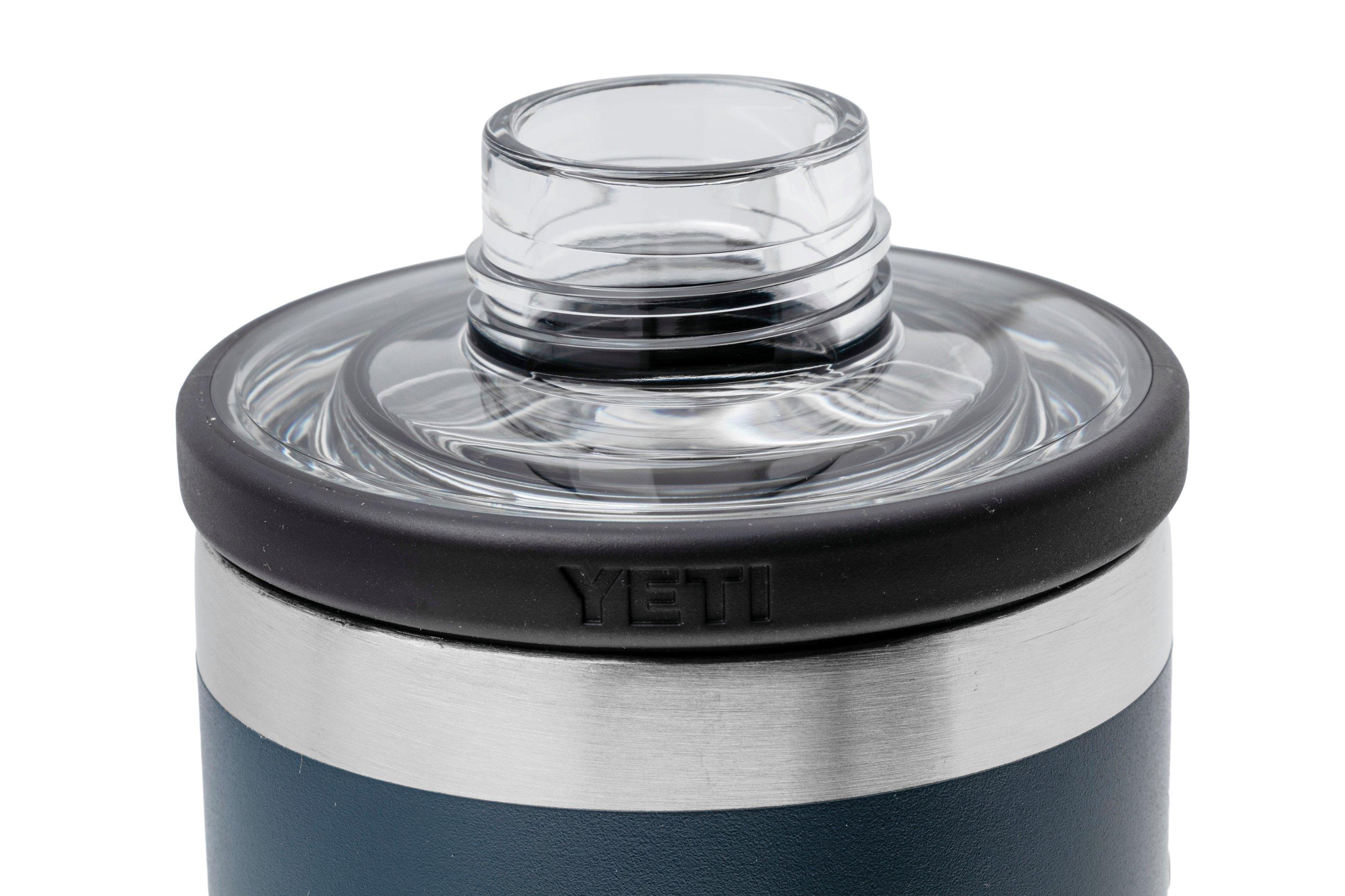 Yeti Rambler Bottle 18oz Chug Cap, Navy Blue, thermos bottle with ...
