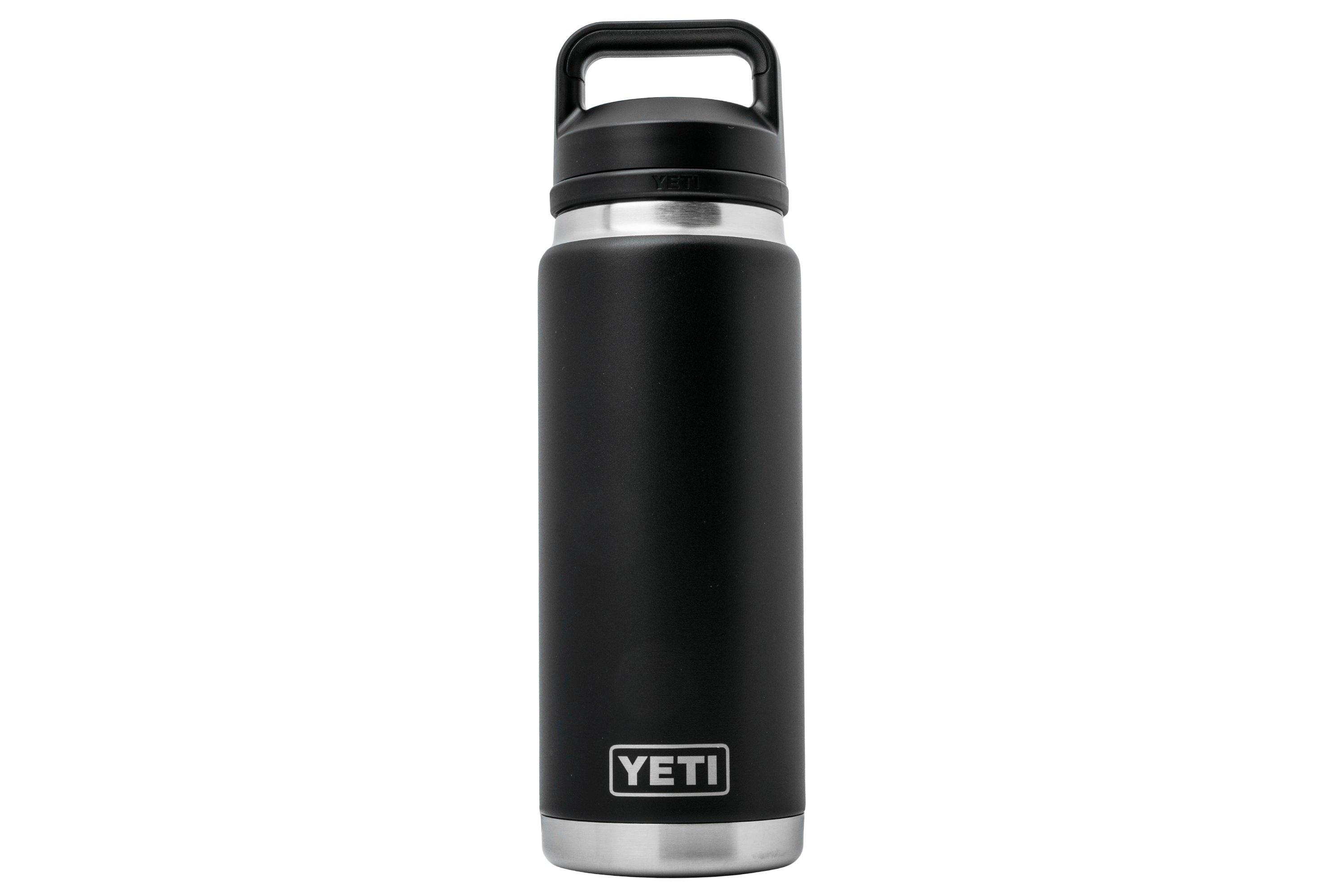 Yeti Rambler Bottle 26oz Chug Cap, Black, botella térmica con boquilla ...