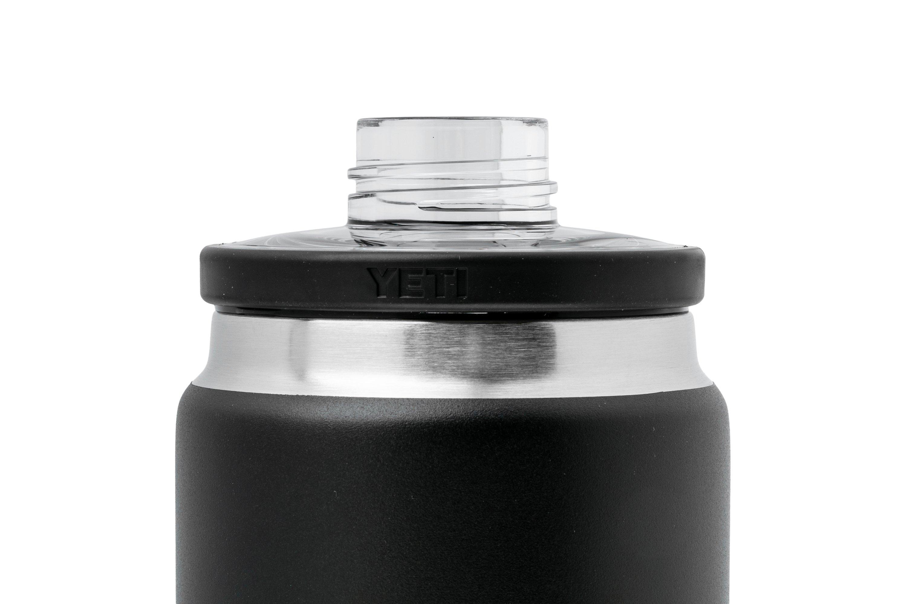 Yeti Rambler Bottle 26oz Chug Cap, Black, garrafa térmica com bico, 769 ...