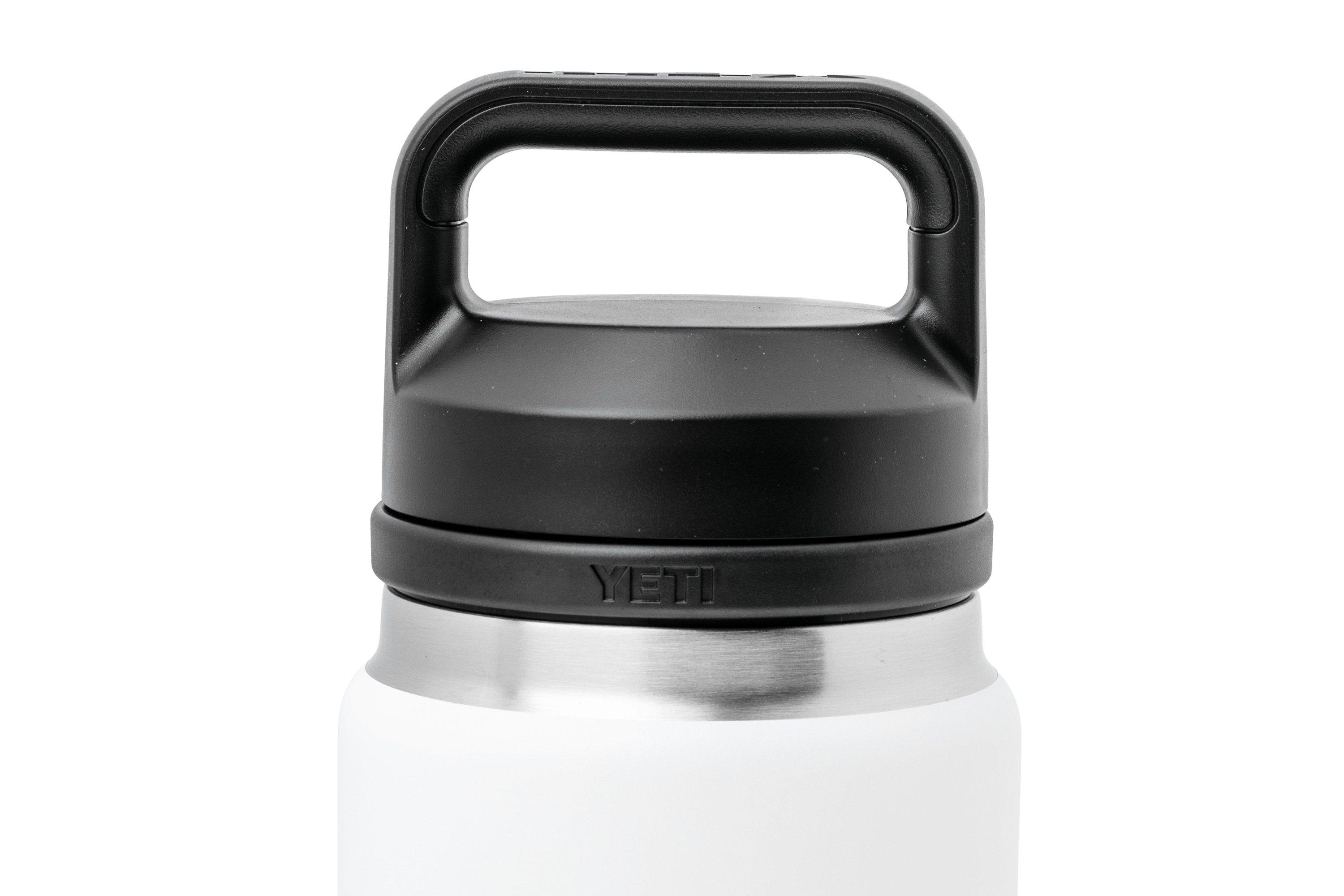 Yeti Rambler Bottle 26oz Chug Cap, White, thermos bottle with drinking ...