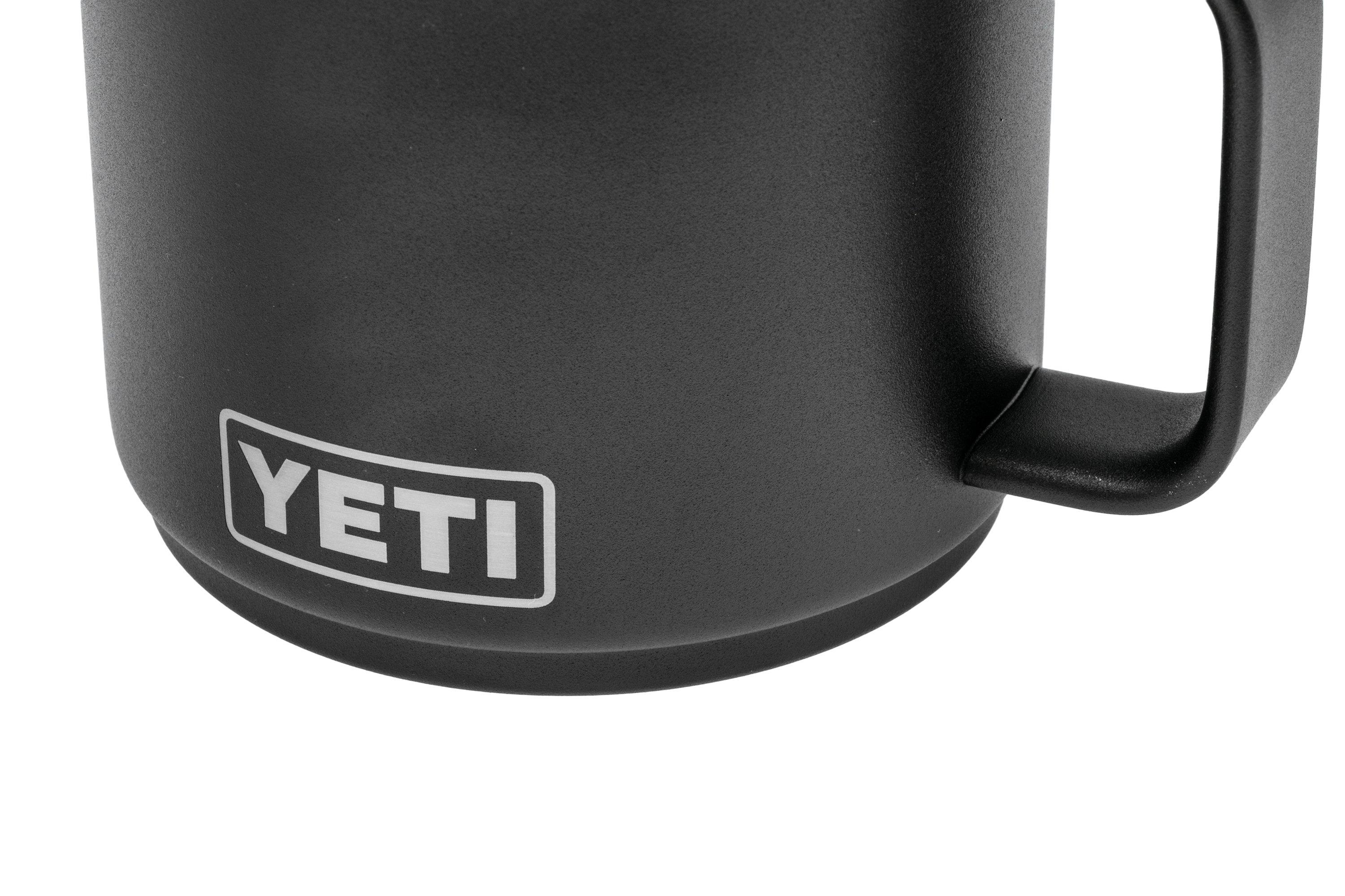 Yeti Rambler Stackable Mug 14oz Mag Slider Lid, Black, stapelbare Tasse mit Deckel, 414 ml ...