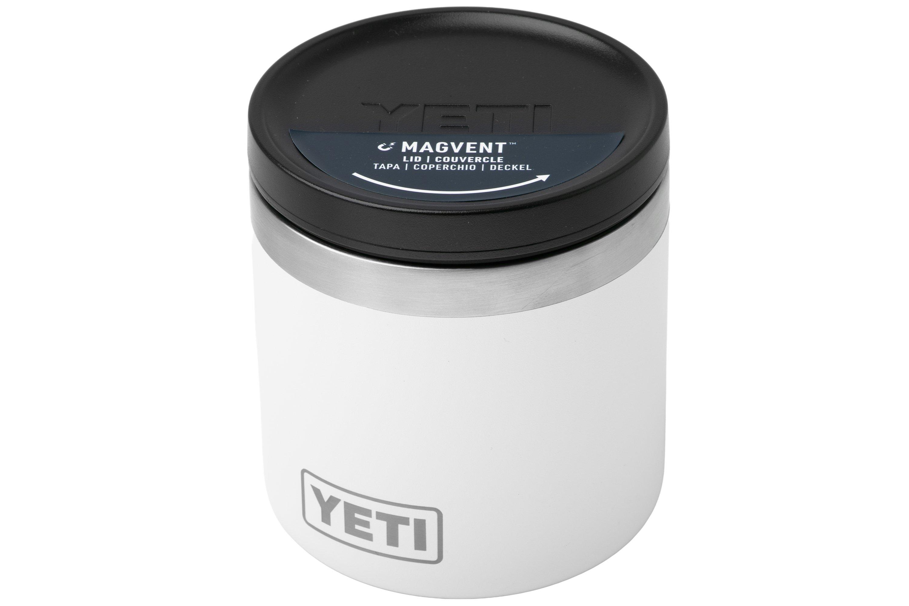 Yeti Rambler Food Jar 8oz Mag Vent Lid, White, insulated food jar, 237 ...