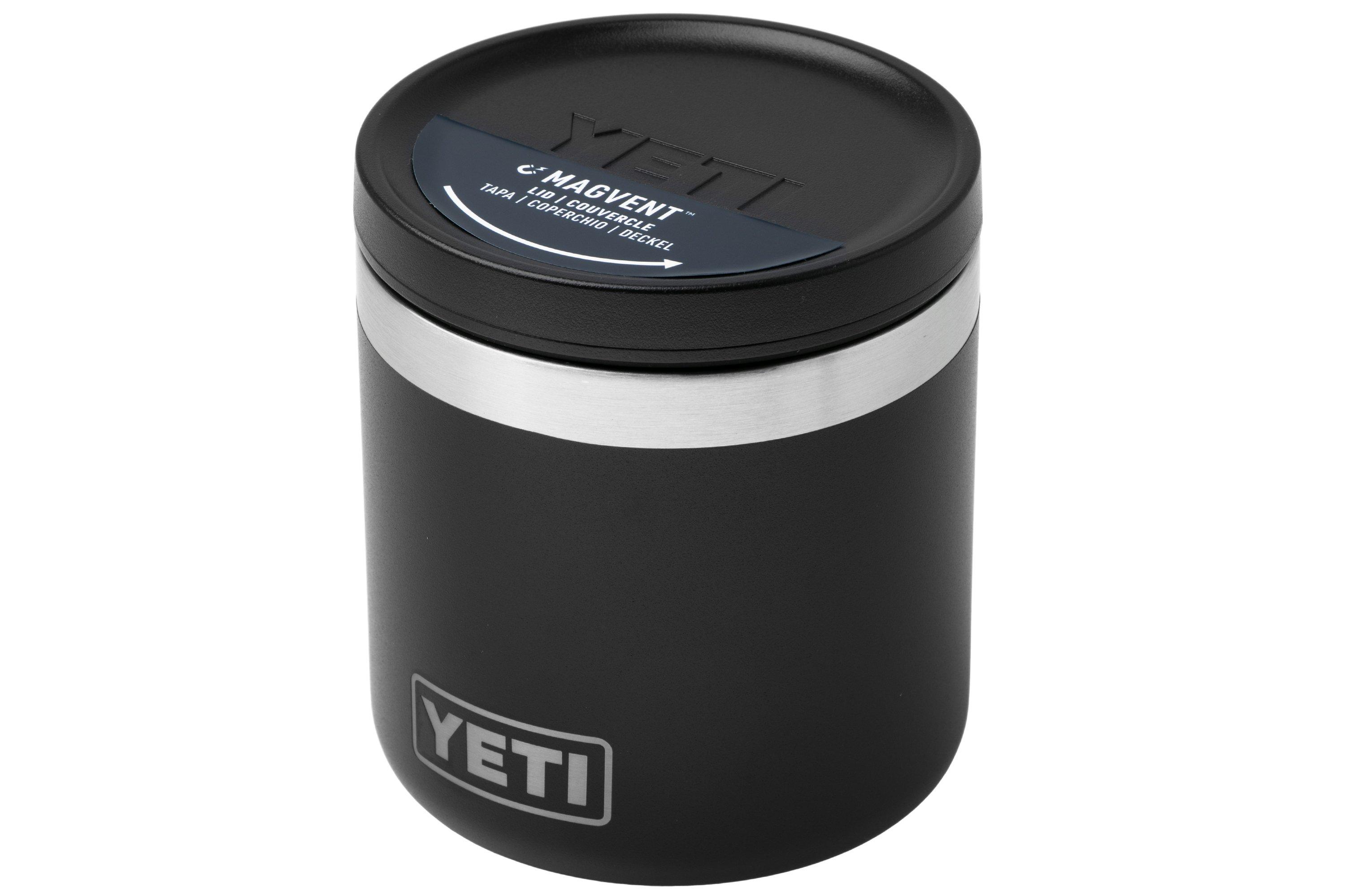 Yeti Rambler Food Jar 8oz Mag Vent Lid, Black, insulated food jar, 237 ...