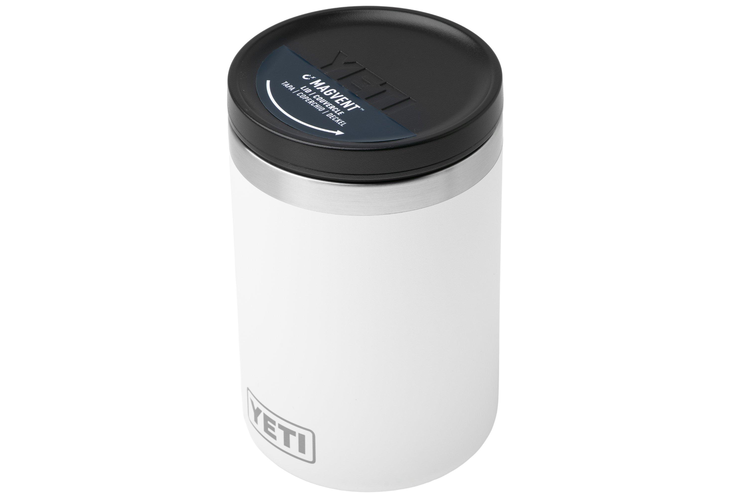 Yeti Rambler Food Jar 16oz Mag Vent Lid, White, insulated food jar, 473 ...