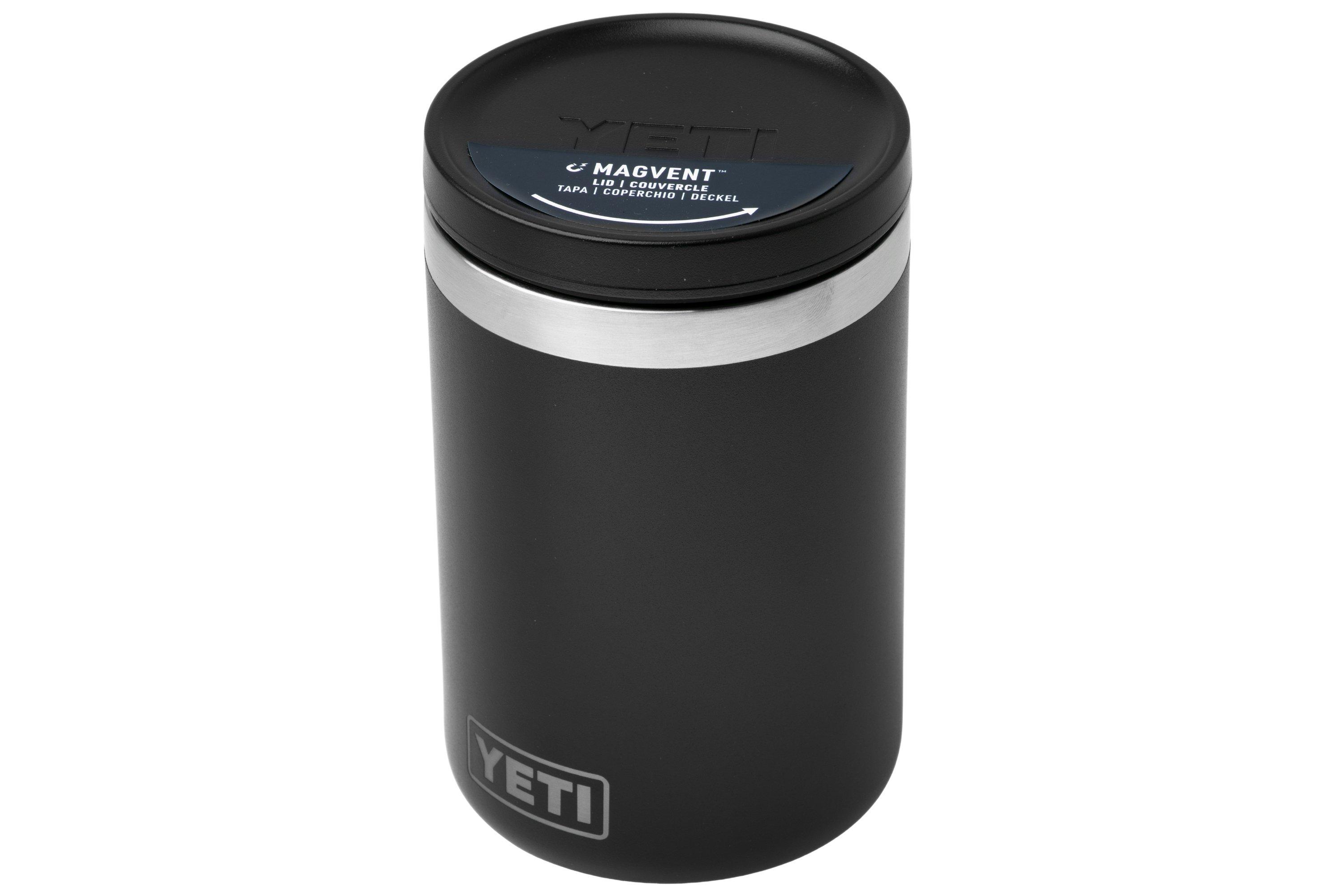 Yeti Rambler Food Jar 16oz Mag Vent Lid, Black, insulated food jar, 473 ...