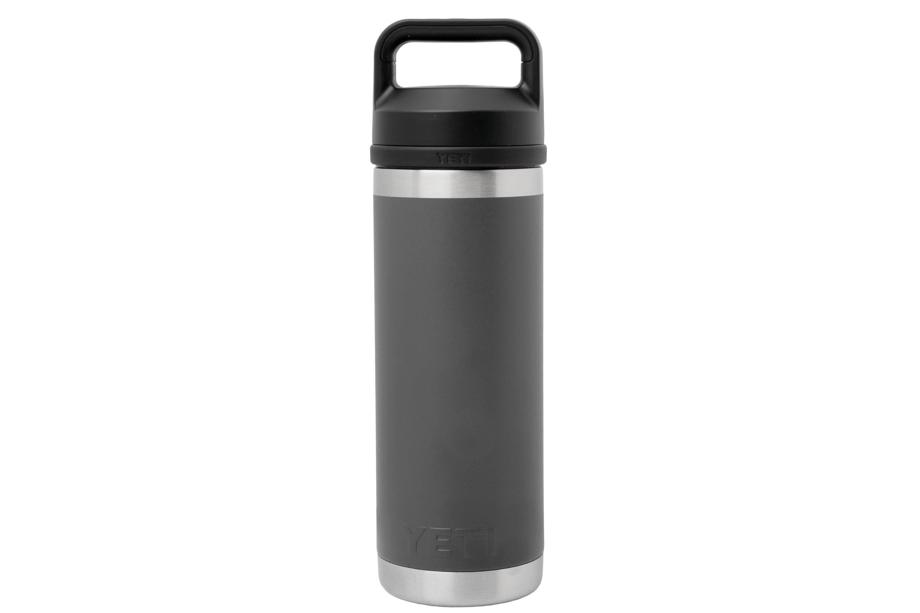 Yeti Rambler Bottle 18oz Chug Cap, Charcoal Grey, botella térmica con ...