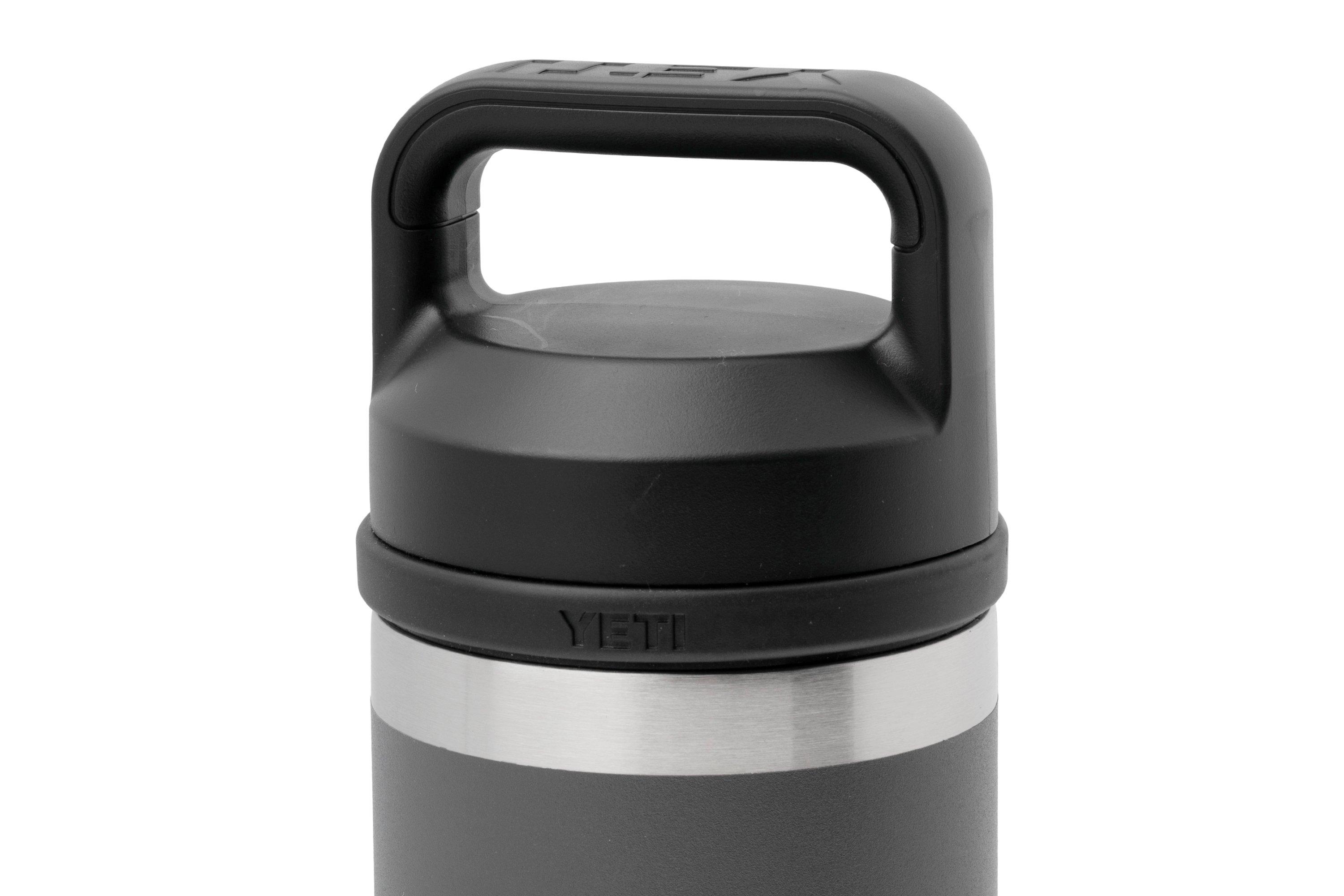 Yeti Rambler Bottle 18oz Chug Cap, Charcoal Grey, thermos bottle with ...