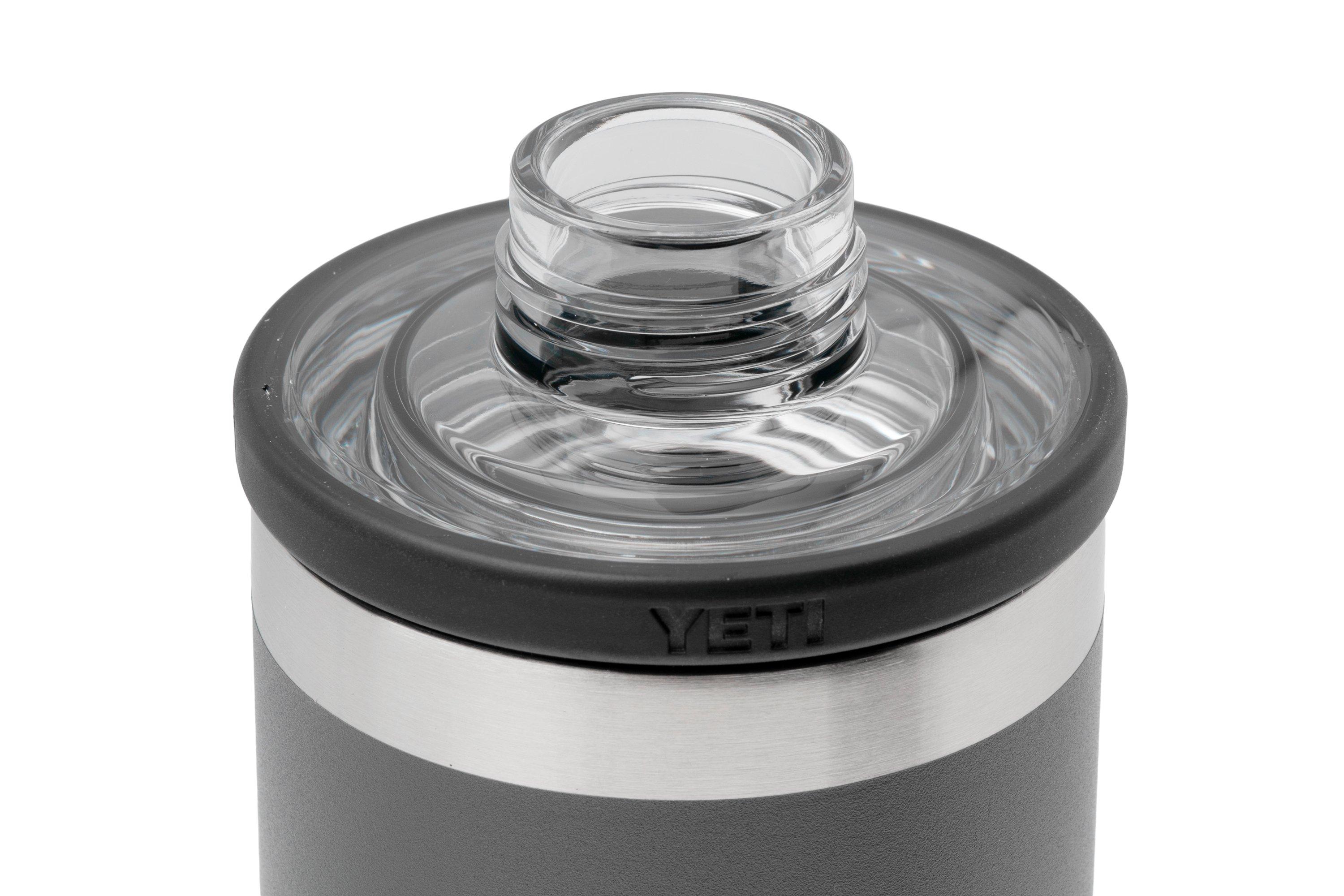 Yeti Rambler Bottle 18oz Chug Cap, Charcoal Grey, thermos bottle with ...