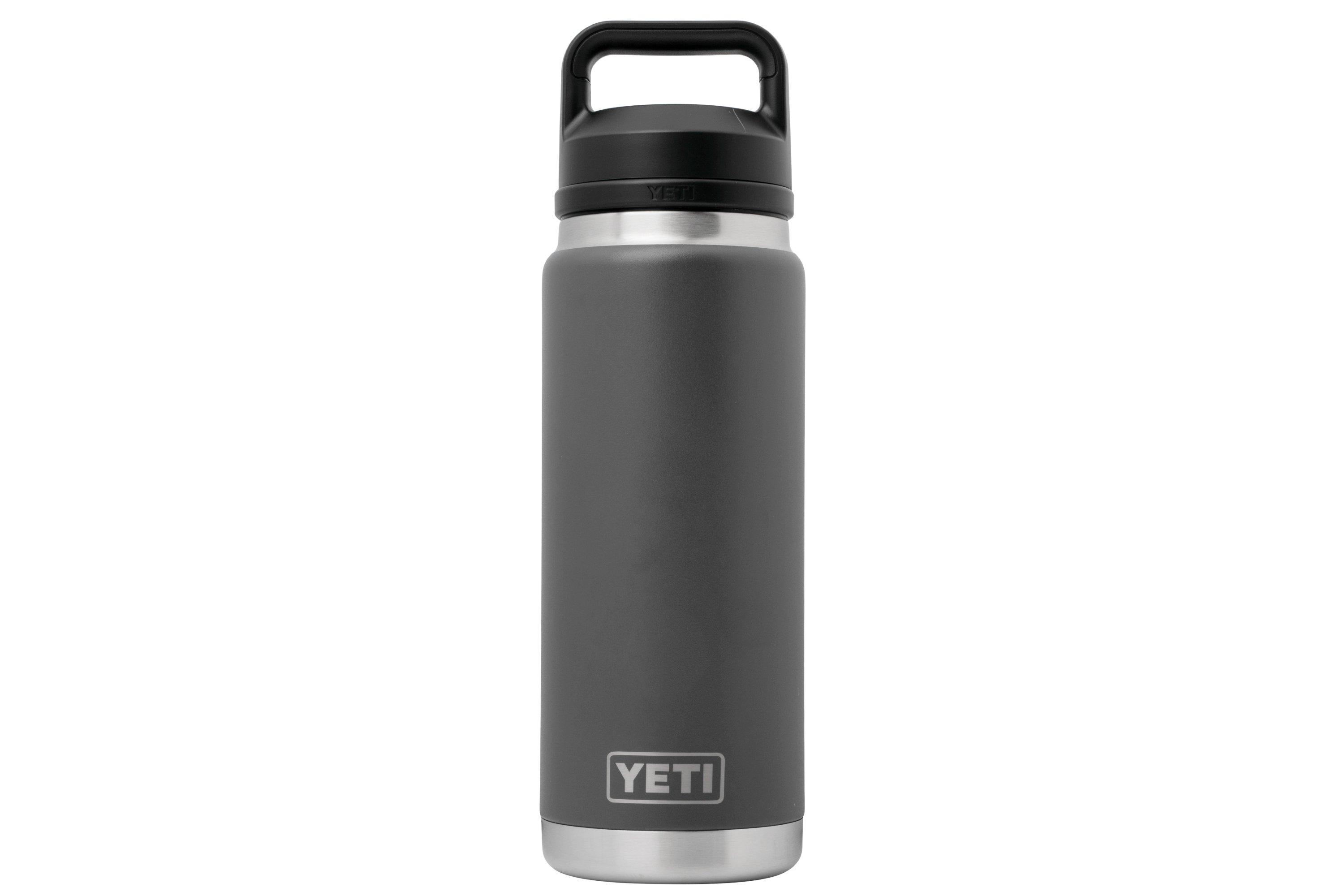 Yeti Rambler Bottle 26oz Chug Cap, Charcoal Grey, thermos bottle with ...