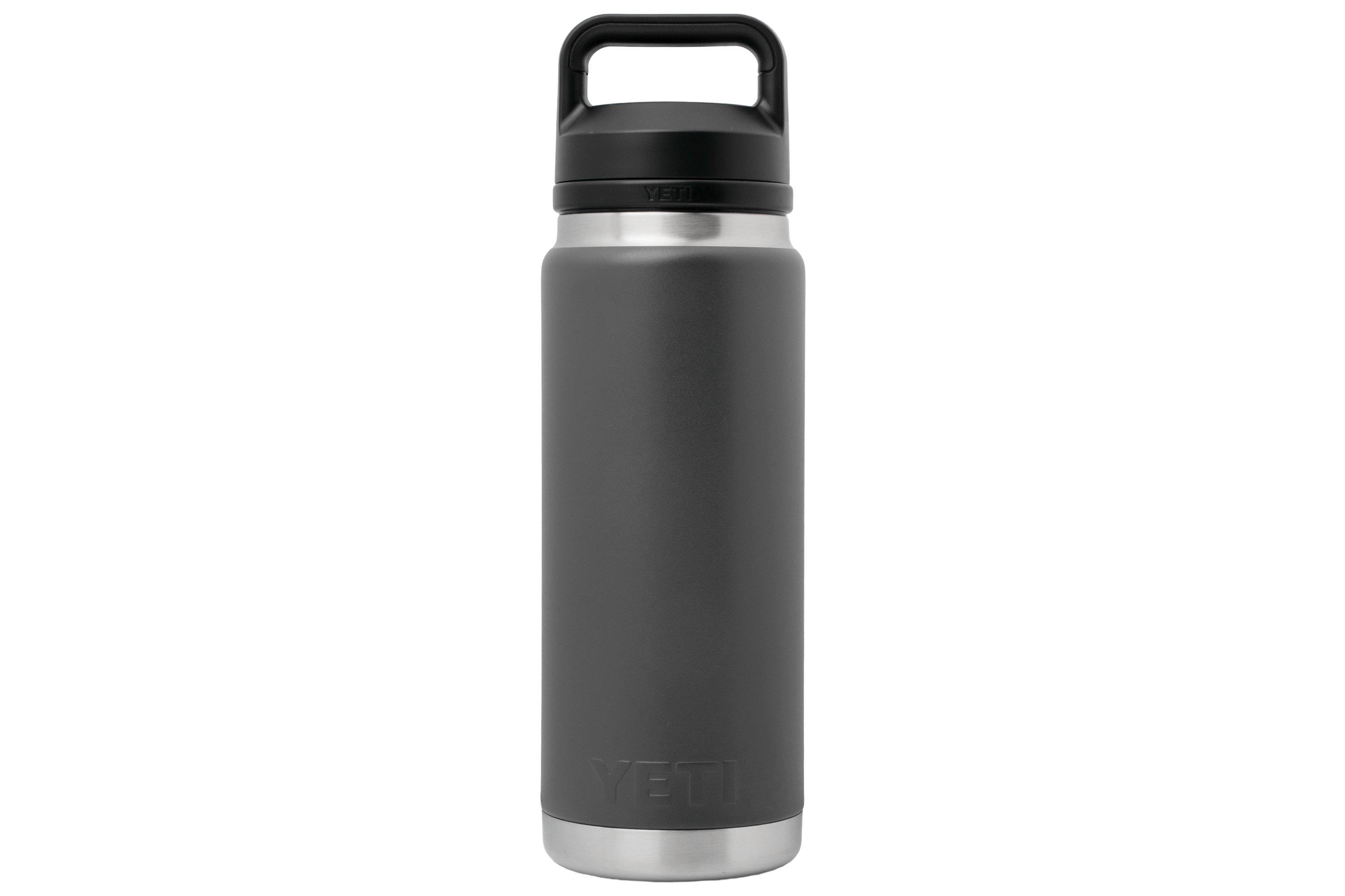 Yeti Rambler Bottle 26oz Chug Cap, Charcoal Grey, thermos bottle with ...