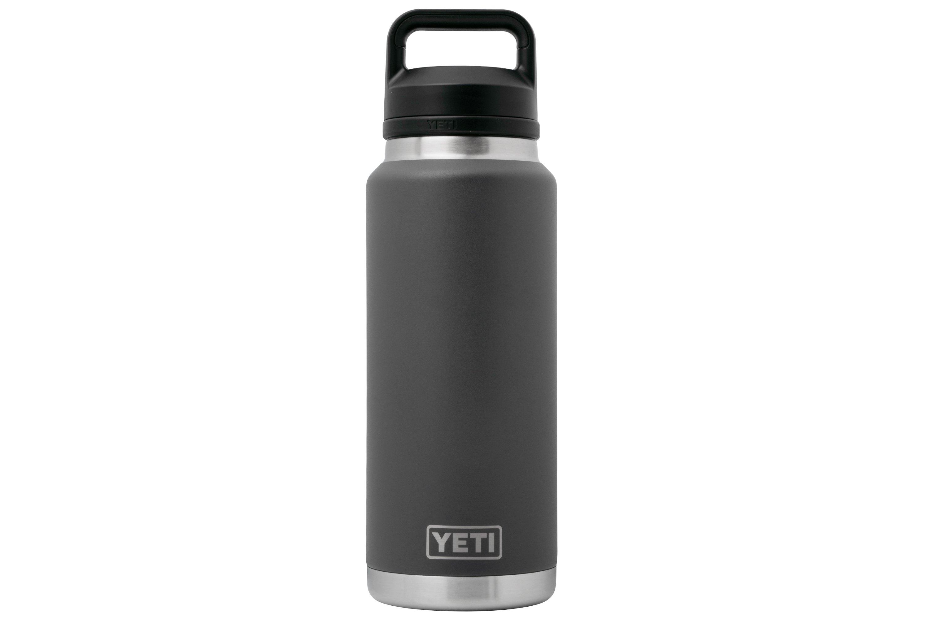 Yeti Rambler Bottle 36oz Chug Cap, Charcoal Grey, termo con tapa, 1L ...