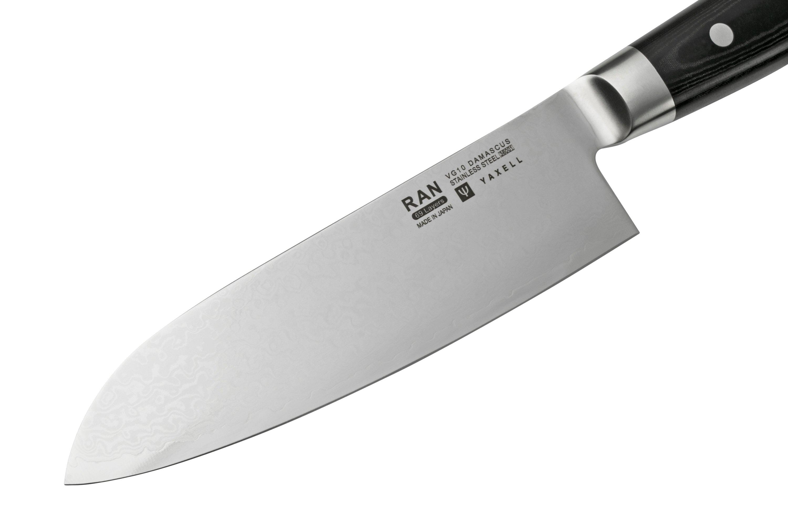 Yaxell Ran 36056, 3-piece knife set santoku 16.5 cm, universal knife 12 ...