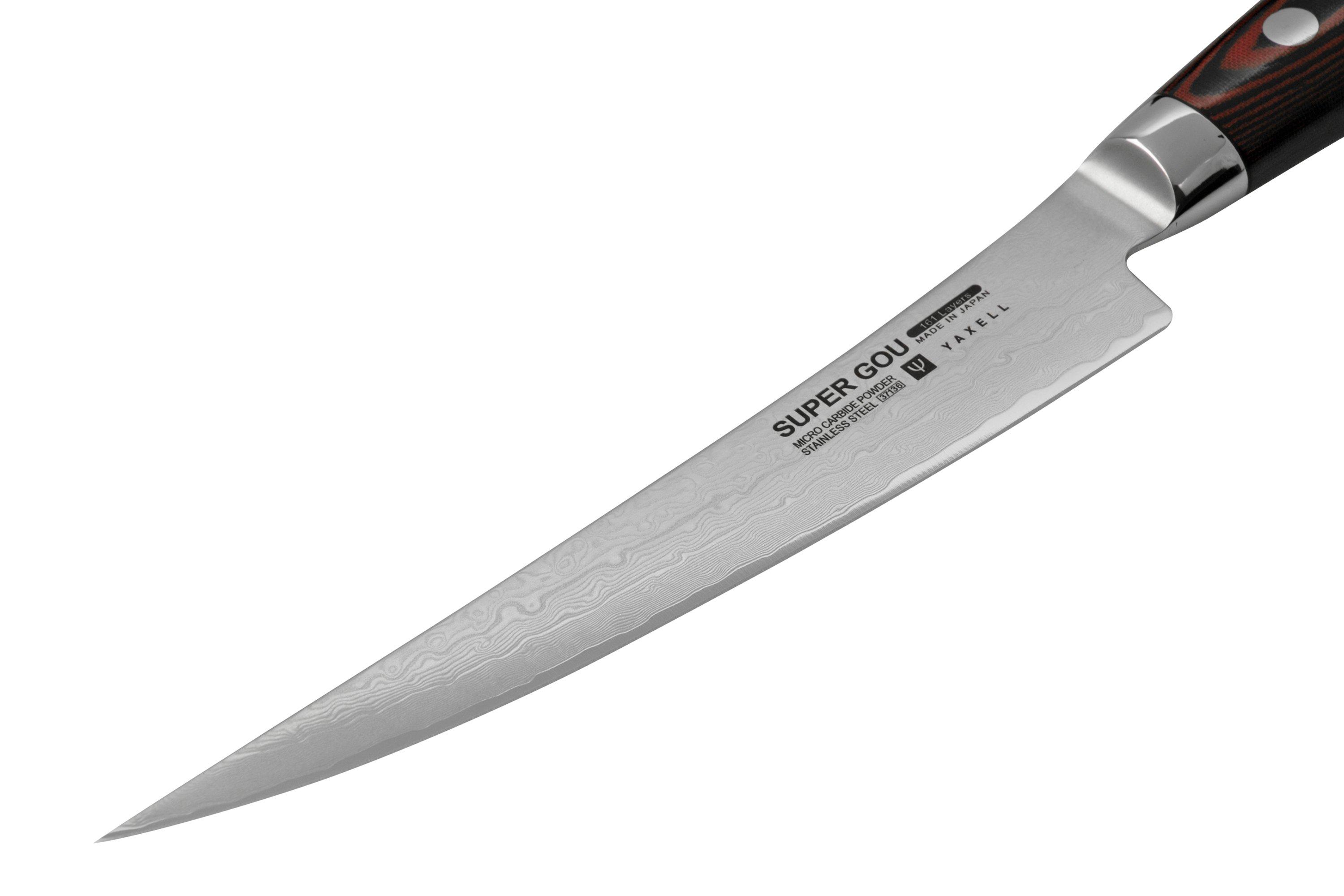 Yaxell Super Gou 37136, 161-layered damascus steel, boning knife 15 cm ...