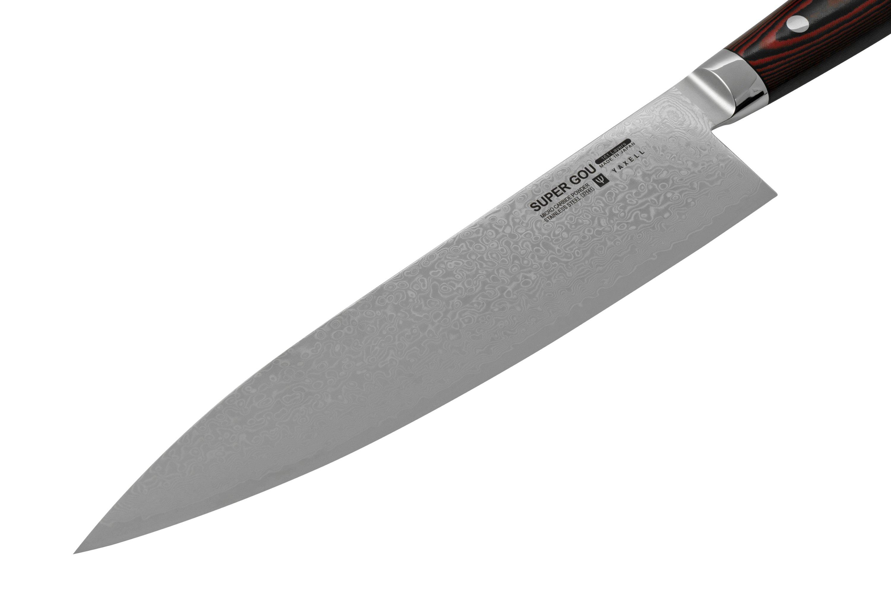 Yaxell Super Gou 37141, 161-layered damascus steel chef's knife, 24 cm ...