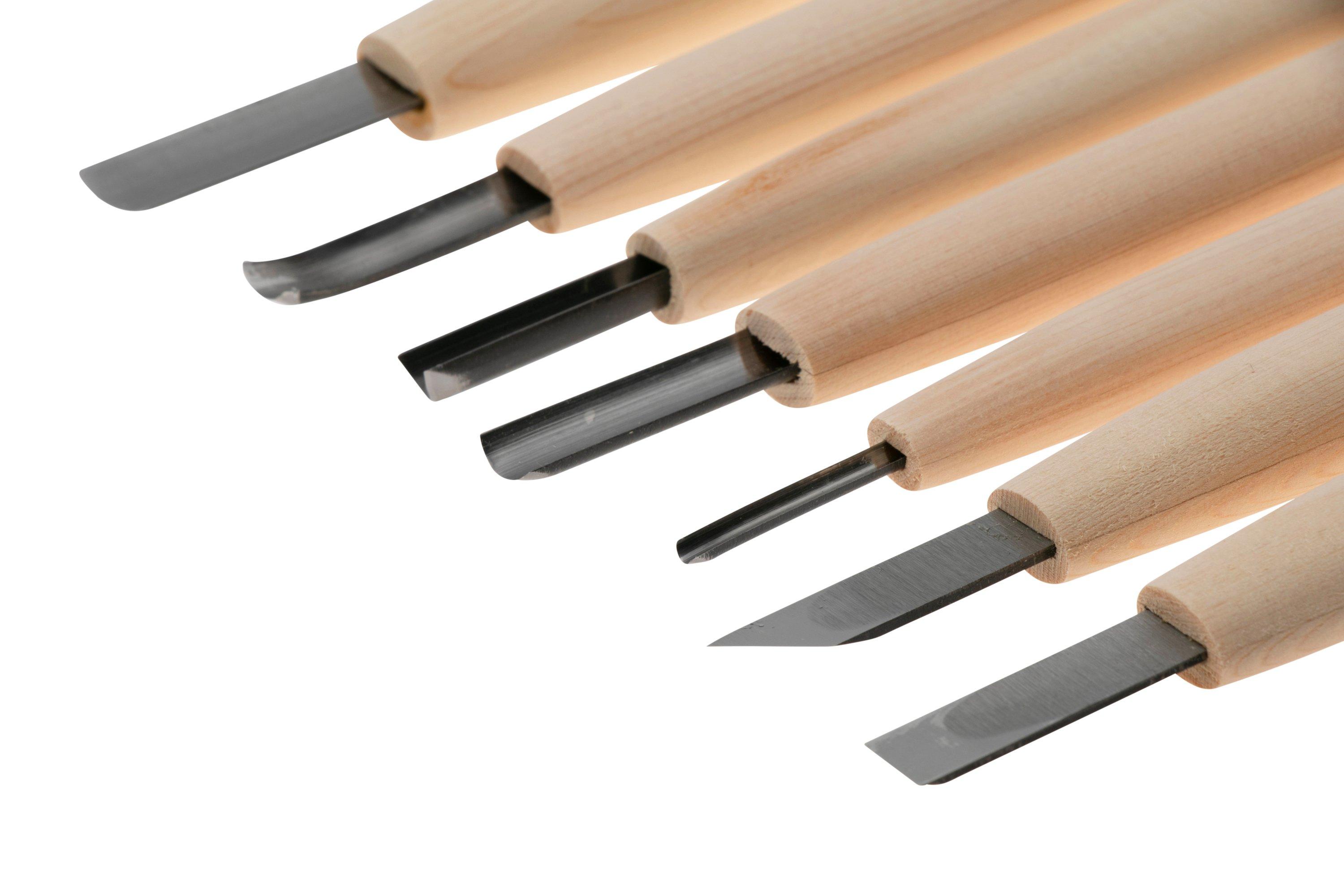 Yoshiharu Mitomoto Woodcarving Knife set YSH-091 Japanese woodcarving knives, set of 7 ...