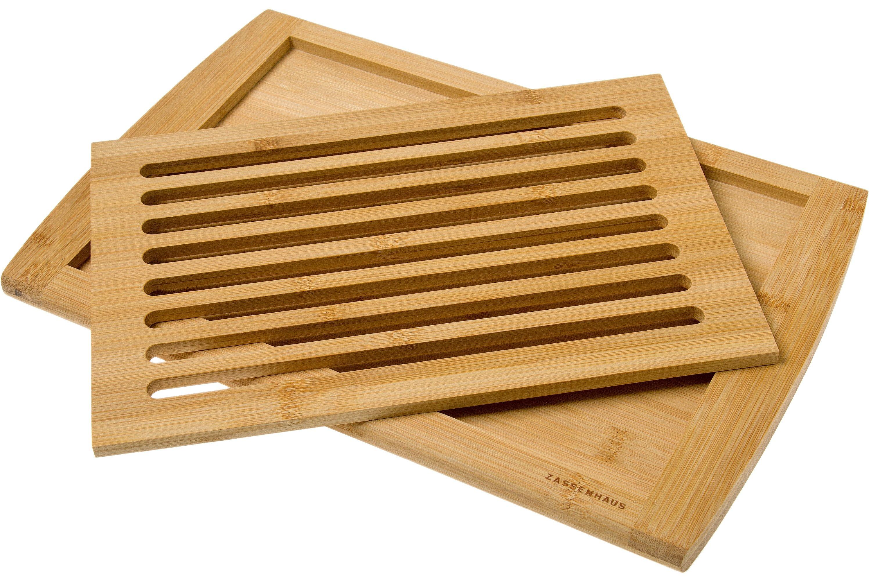 Zassenhaus bread cutting board bamboo 42x28.5x2 cm | Advantageously ...