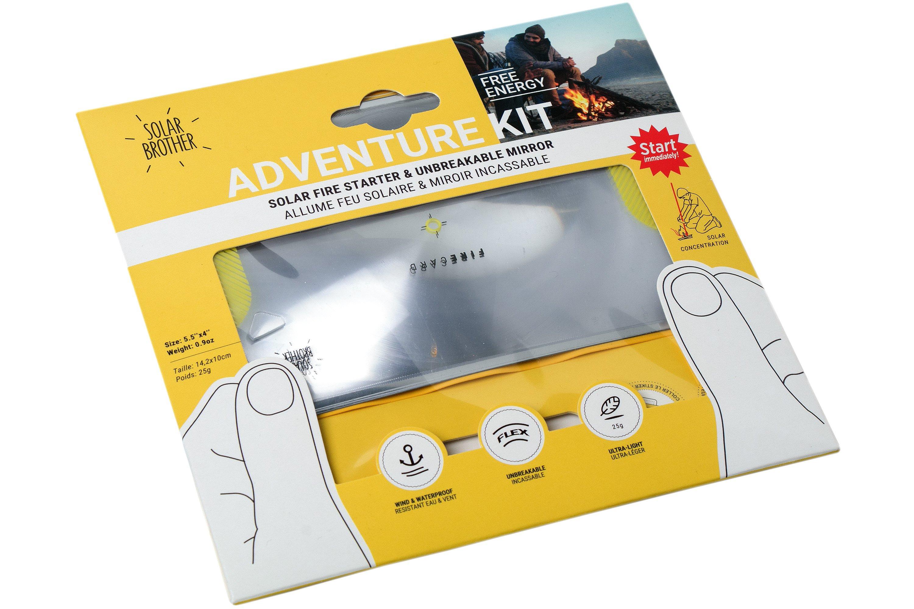 Solar Brother Adventure kit fire starter, fire card | Advantageously ...