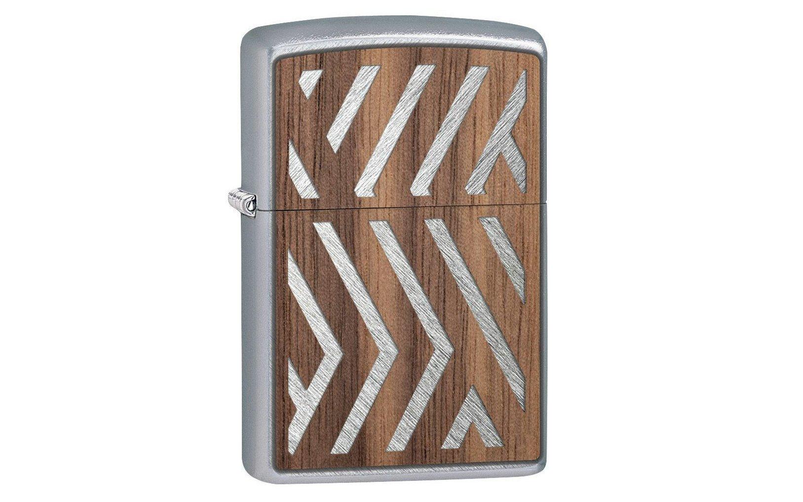 Zippo Woodchuck Walnut Emblem Herringbone Sweep 29902-000002, lighter | Advantageously shopping ...