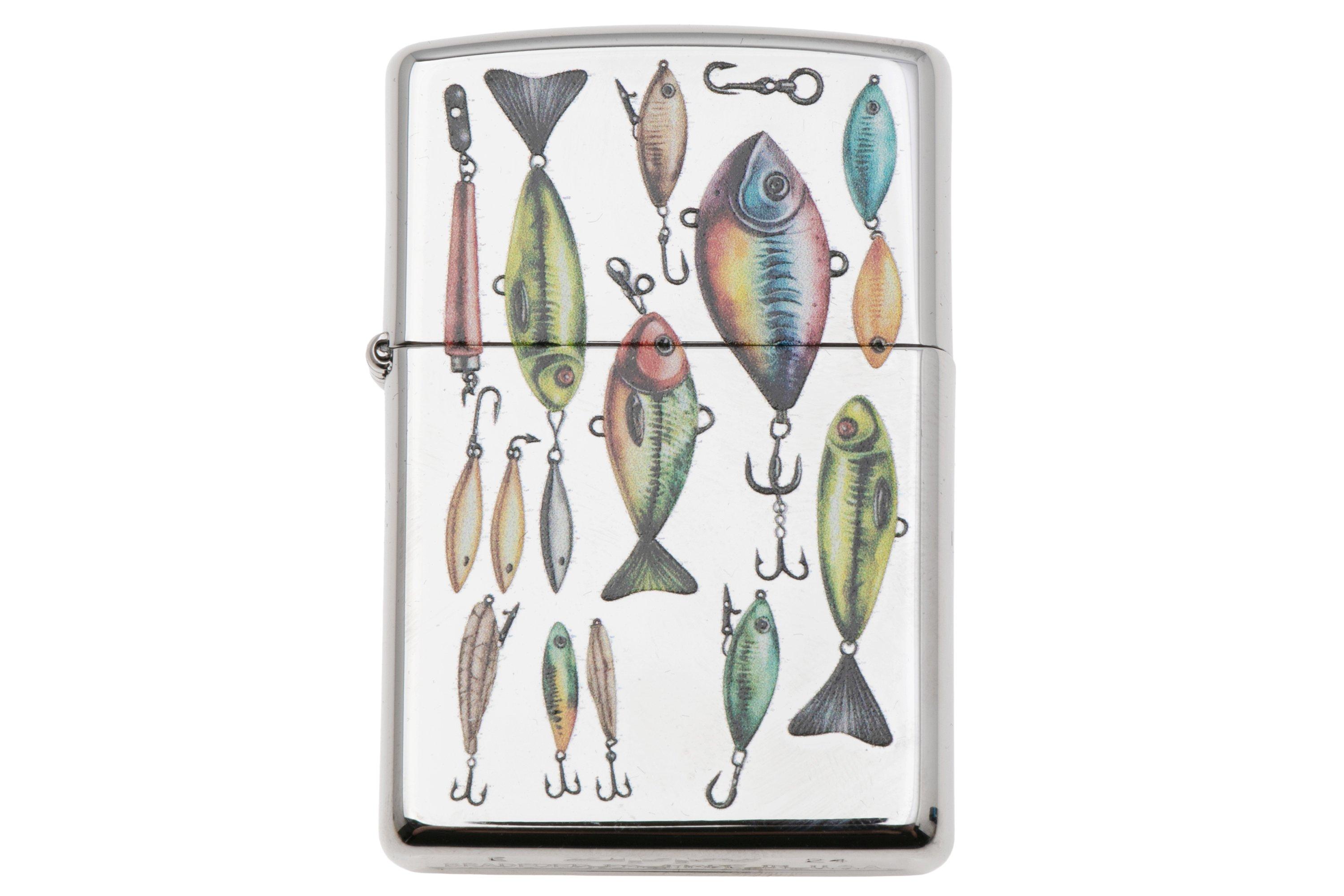 Zippo Fishing Hooks Design 46319-000002, lighter | Advantageously ...