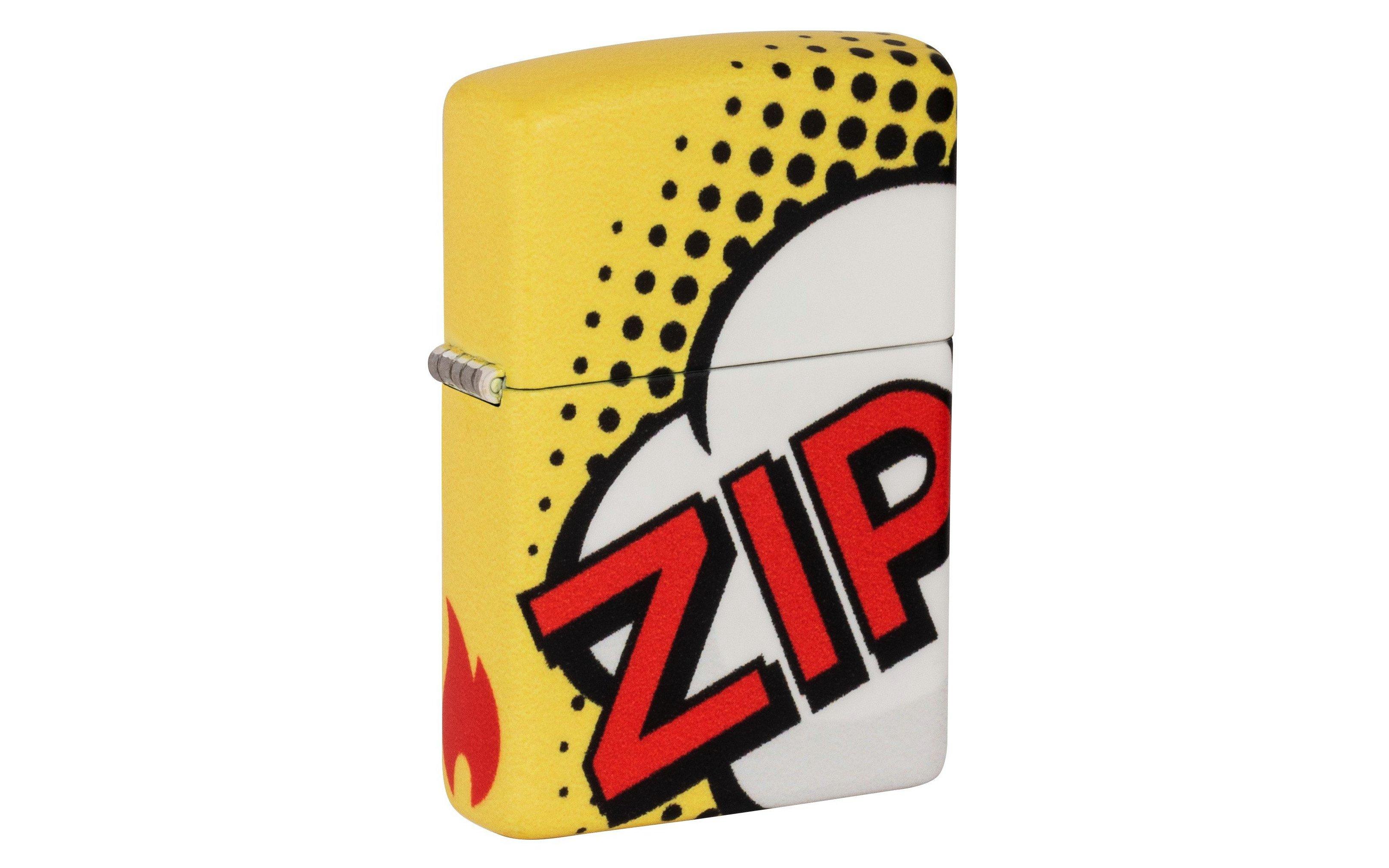 Zippo Comic Pop Art Design Matte Yellow 49533-000002, lighter | Advantageously shopping at ...