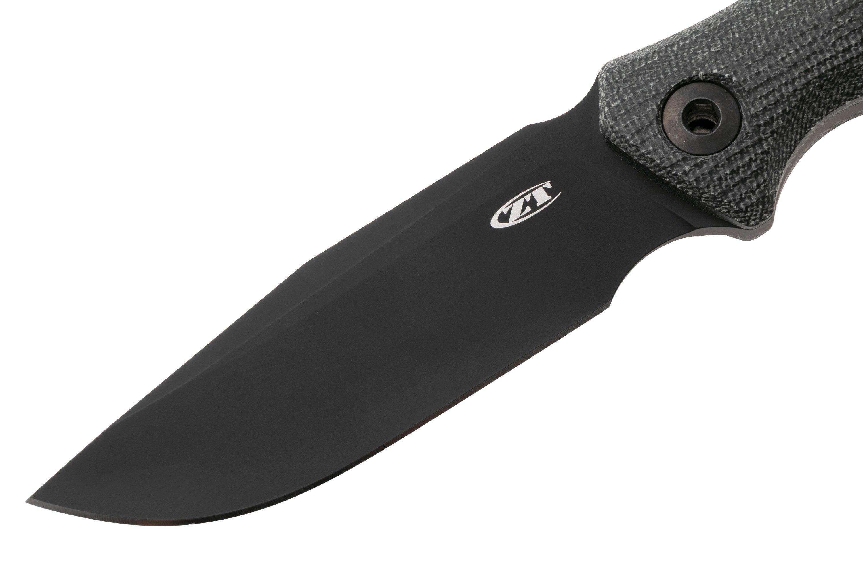 Zero Tolerance 0004BLK, Black CPM Cru-Wear, Black Micarta fixed knife | Advantageously shopping ...