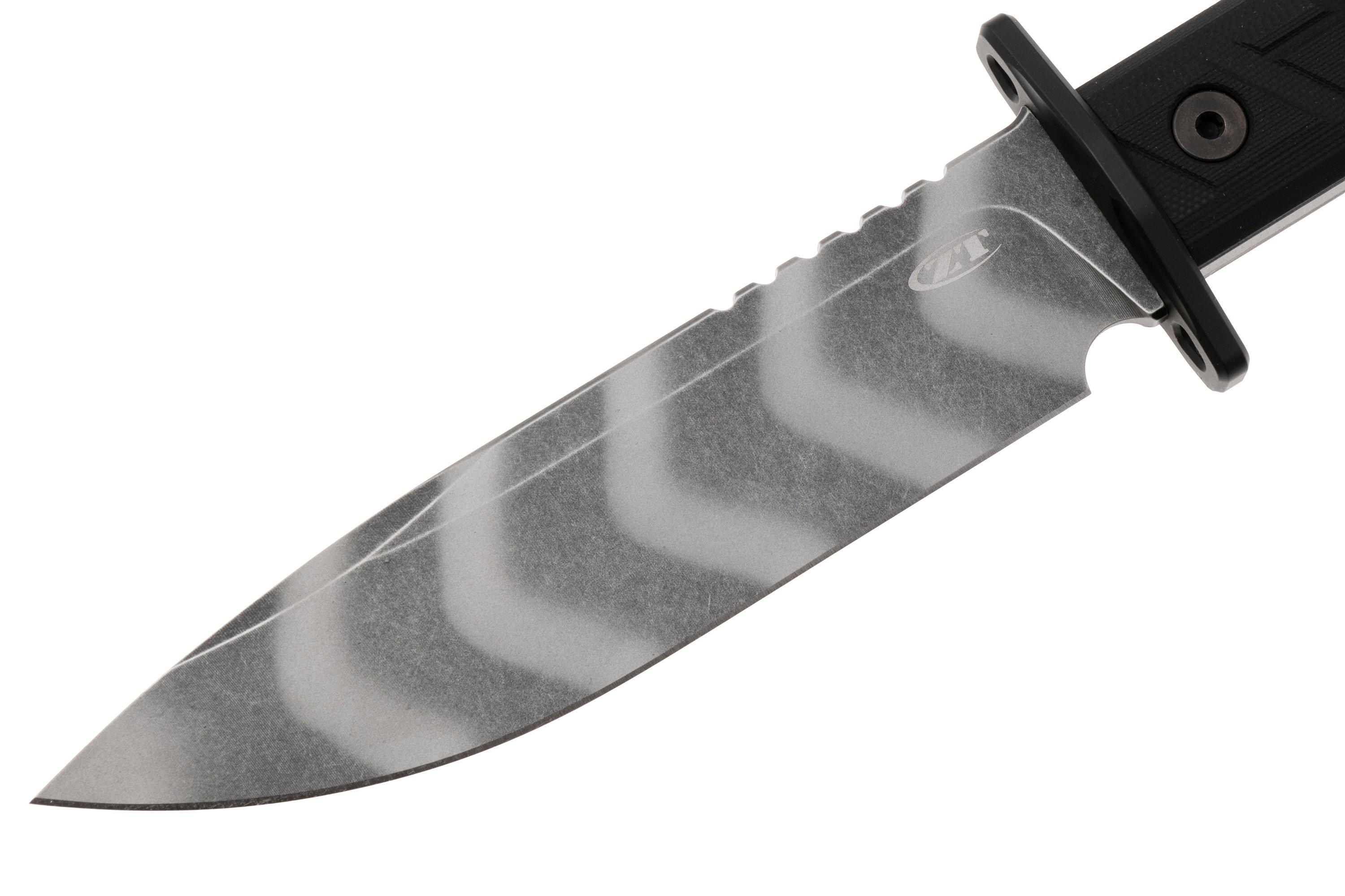 Zero Tolerance 0006TSBLK, Tiger Stripe CPM 3V, Black G10 survivalmes ...