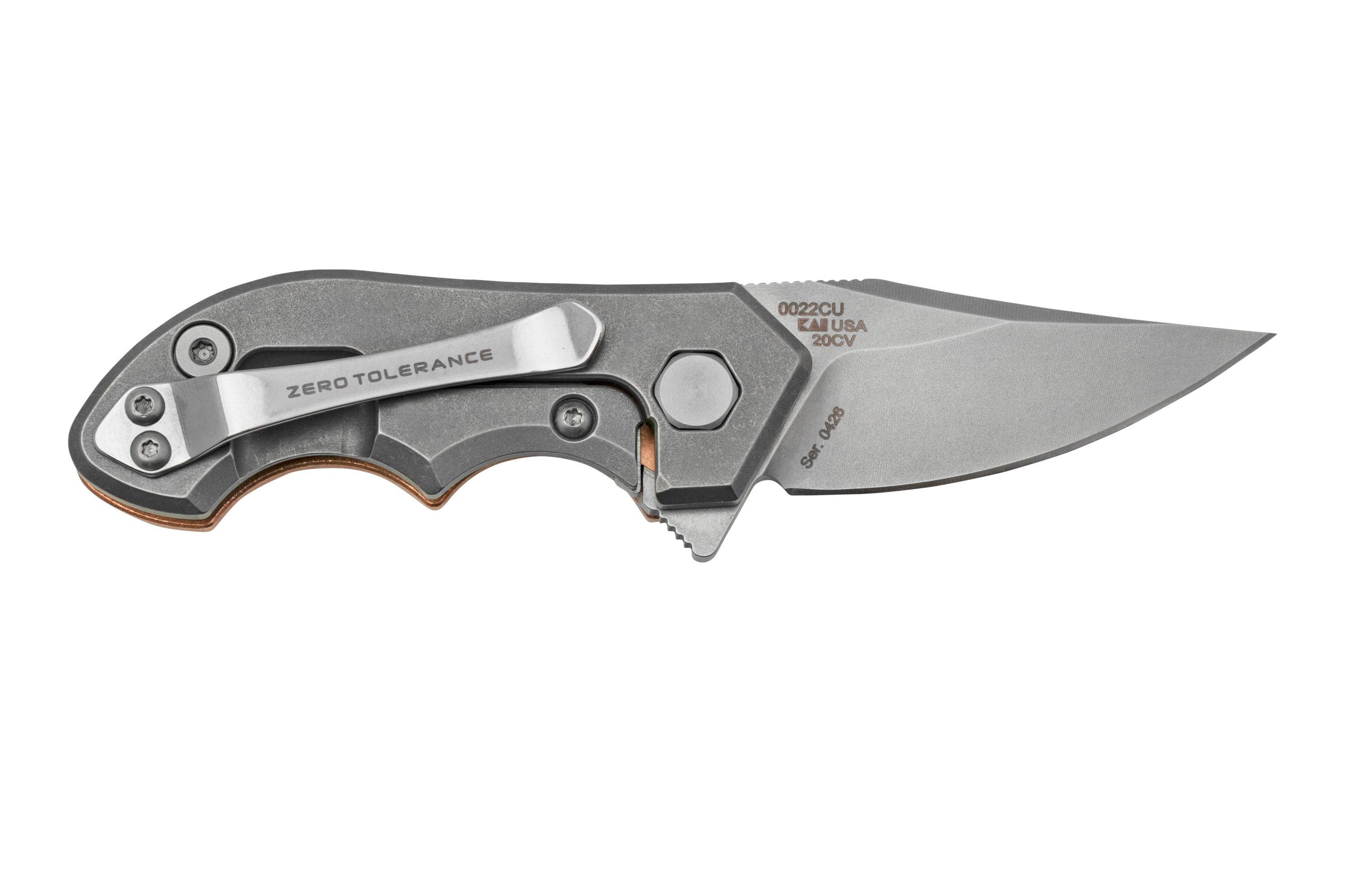 Zero Tolerance 0022CU Copper. Factory Special Edition pocket knife, Tim ...