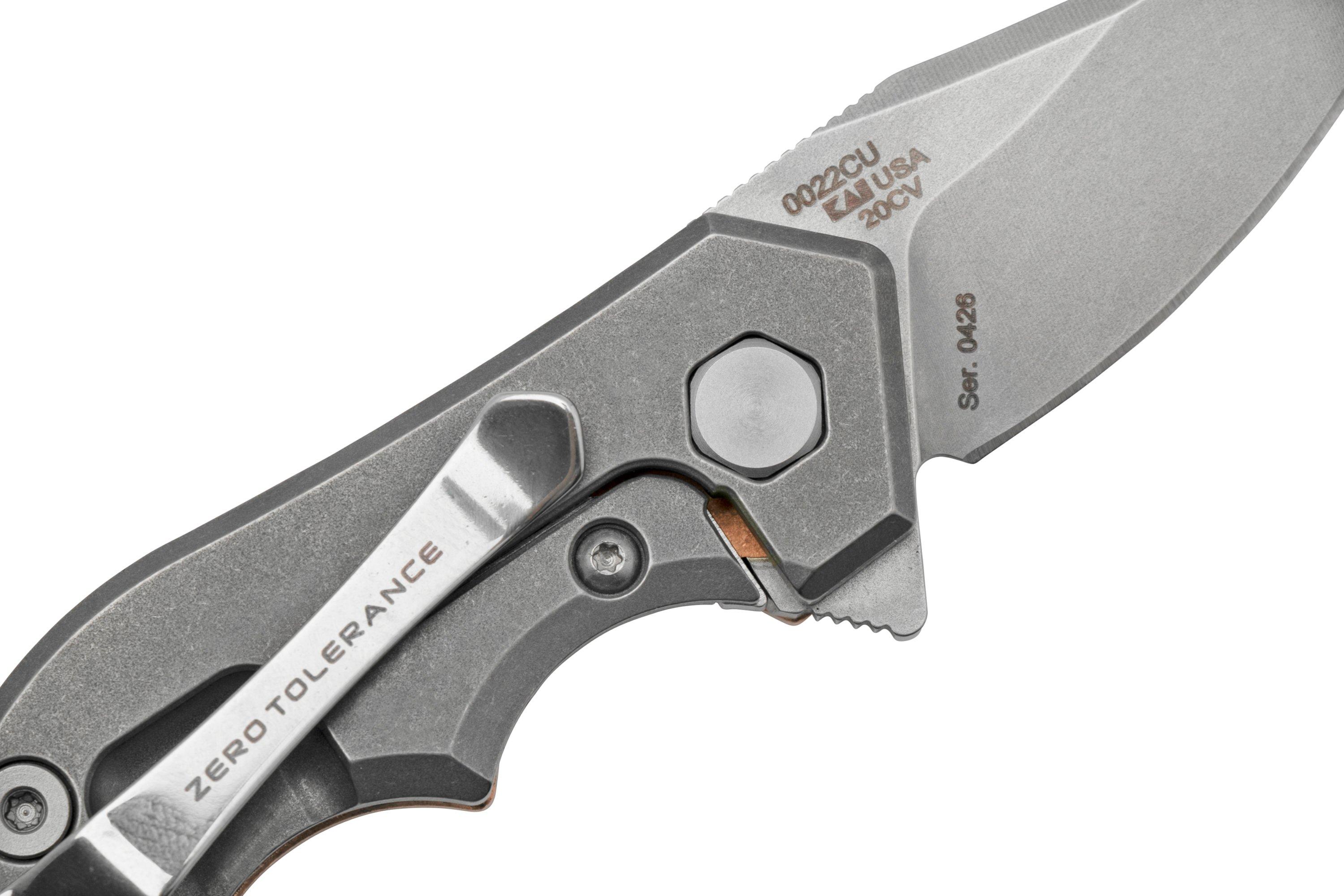 Zero Tolerance 0022CU Copper. Factory Special Edition pocket knife, Tim ...