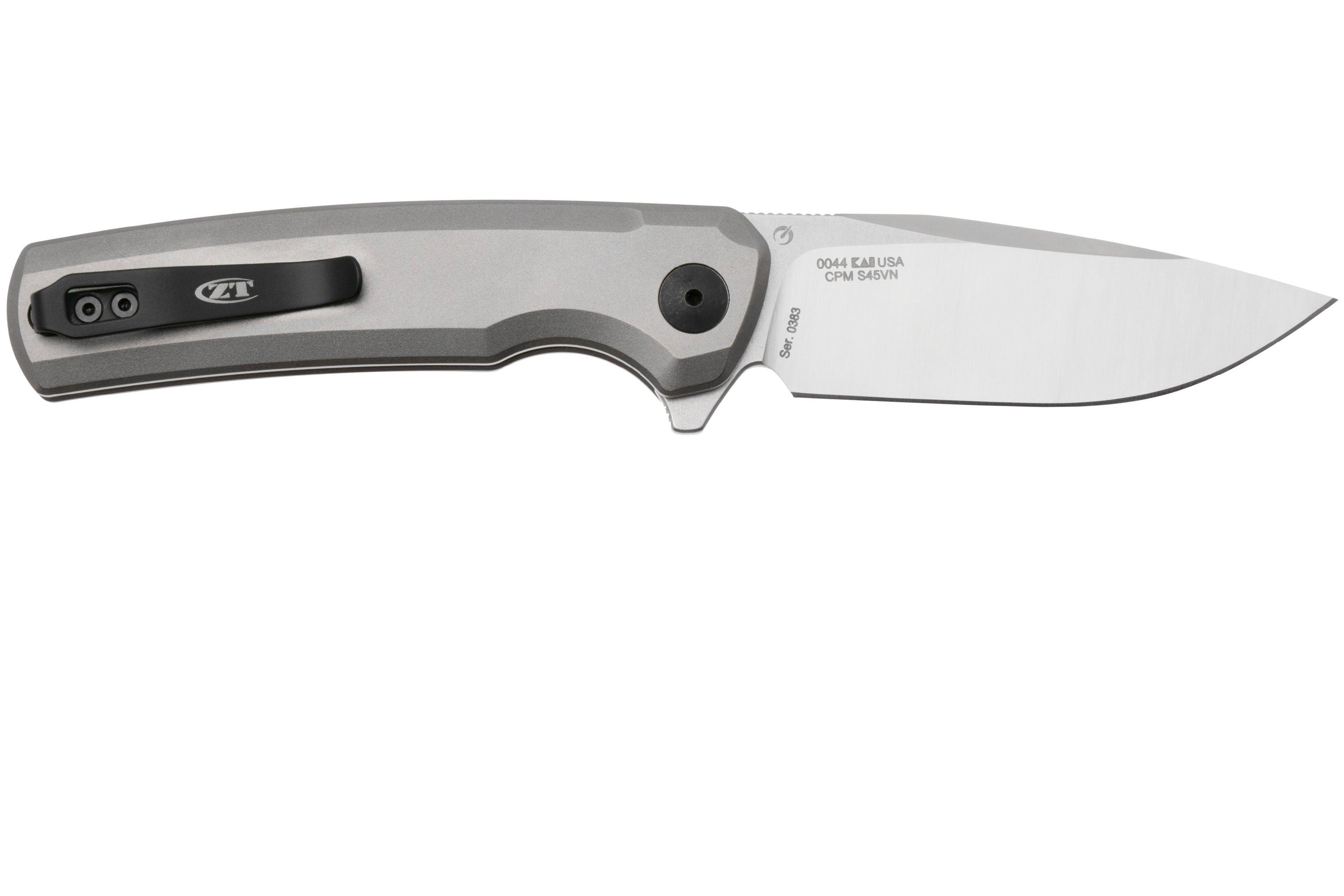 Zero Tolerance 0044 Button Lock CPM S45VN, Titanium, Taschenmesser ...