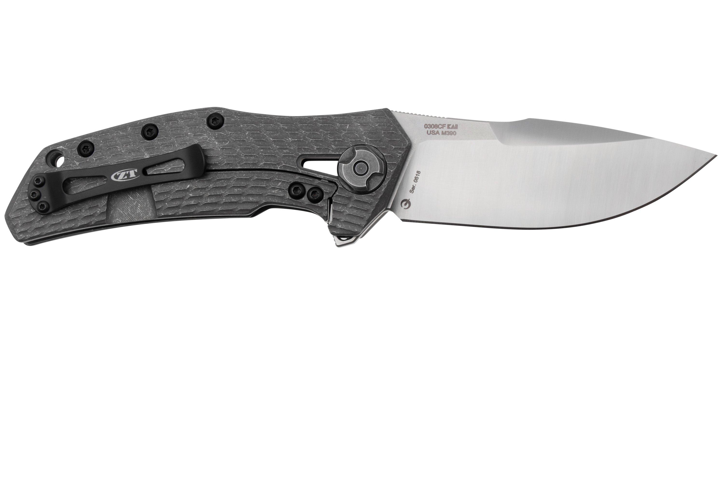 Zero Tolerance 0308CF FSS Carbon Fiber, M390, pocket knife ...