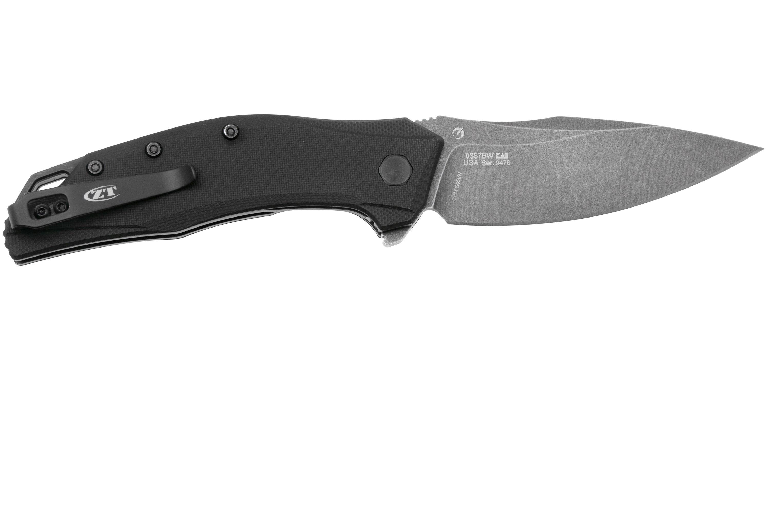 Zero Tolerance 0357BW Blackwash Finish pocket knife | Advantageously ...