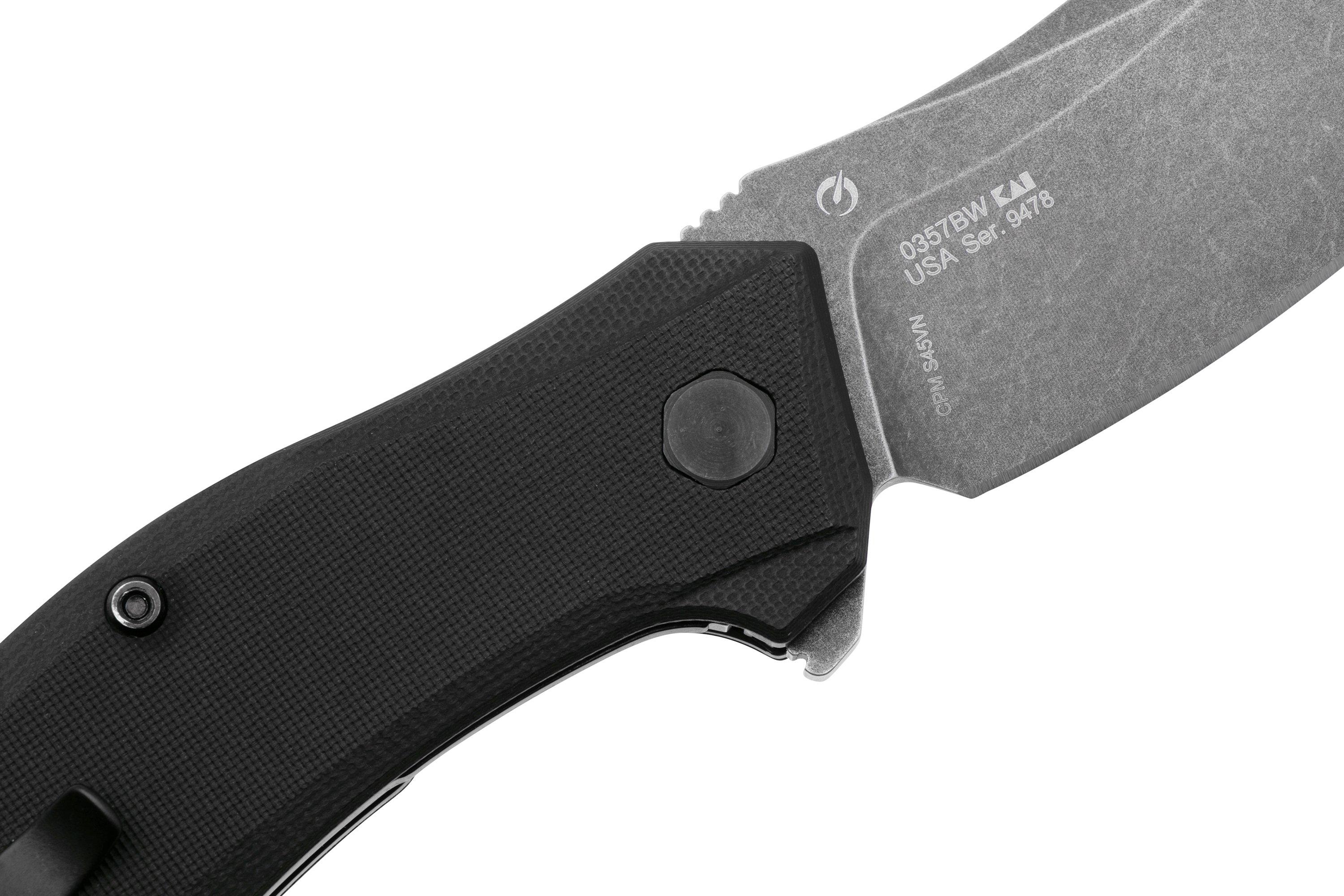 Zero Tolerance 0357BW Blackwash Finish pocket knife | Advantageously ...