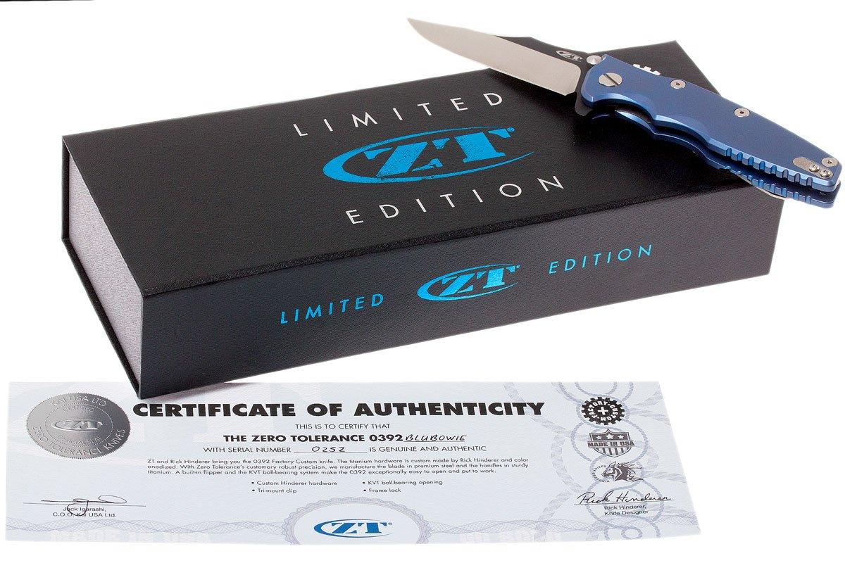 Zero Tolerance 0392BLUBOWIE Limited Edition | Advantageously shopping ...