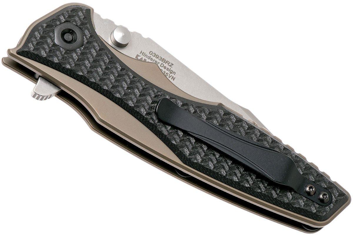 Zero Tolerance 0393BRZ Sprint Run Rick Hinderer design pocket knife ...