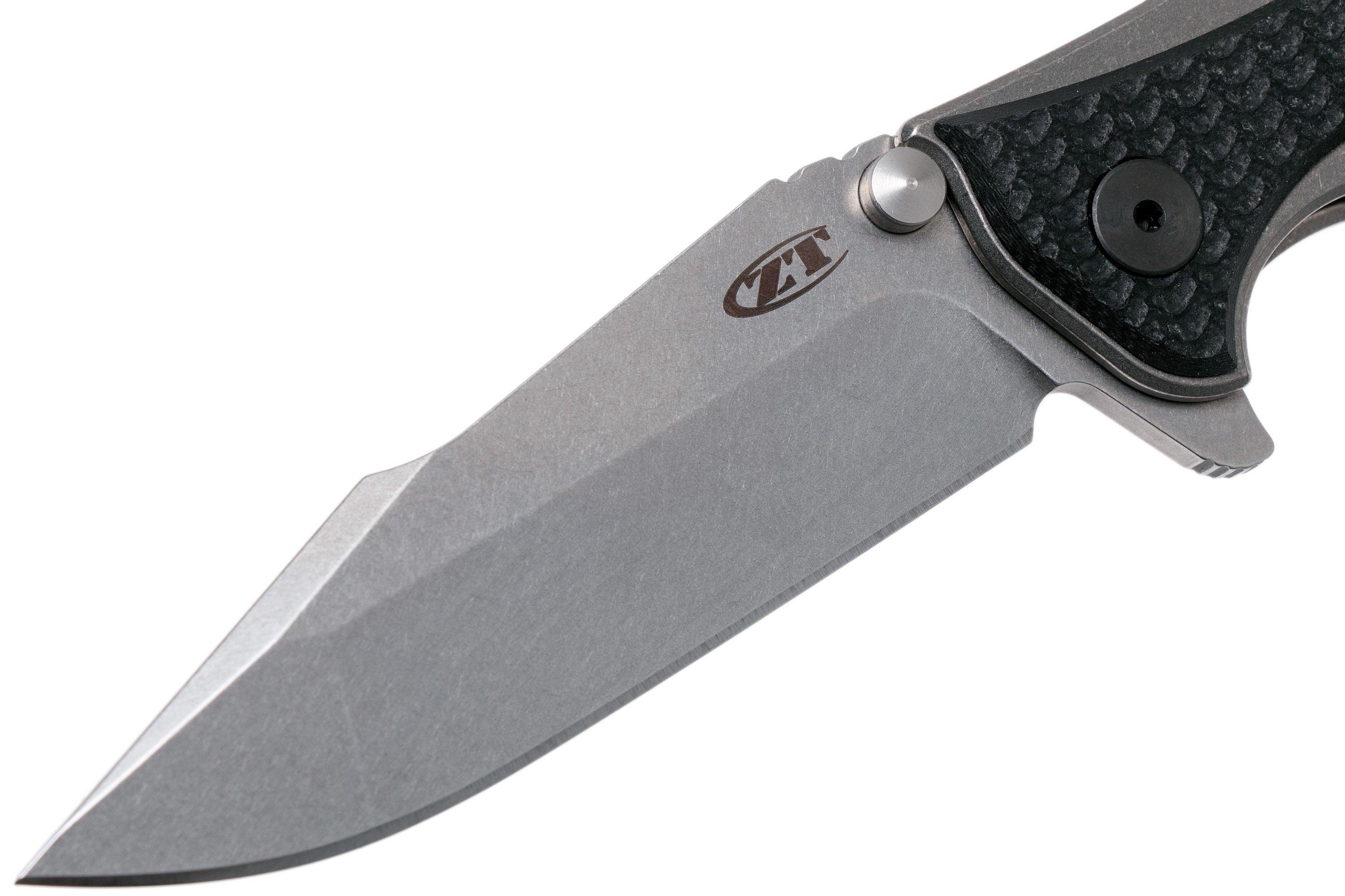 Zero Tolerance 0393SW Stonewashed Sprint Run Rick Hinderer design ...