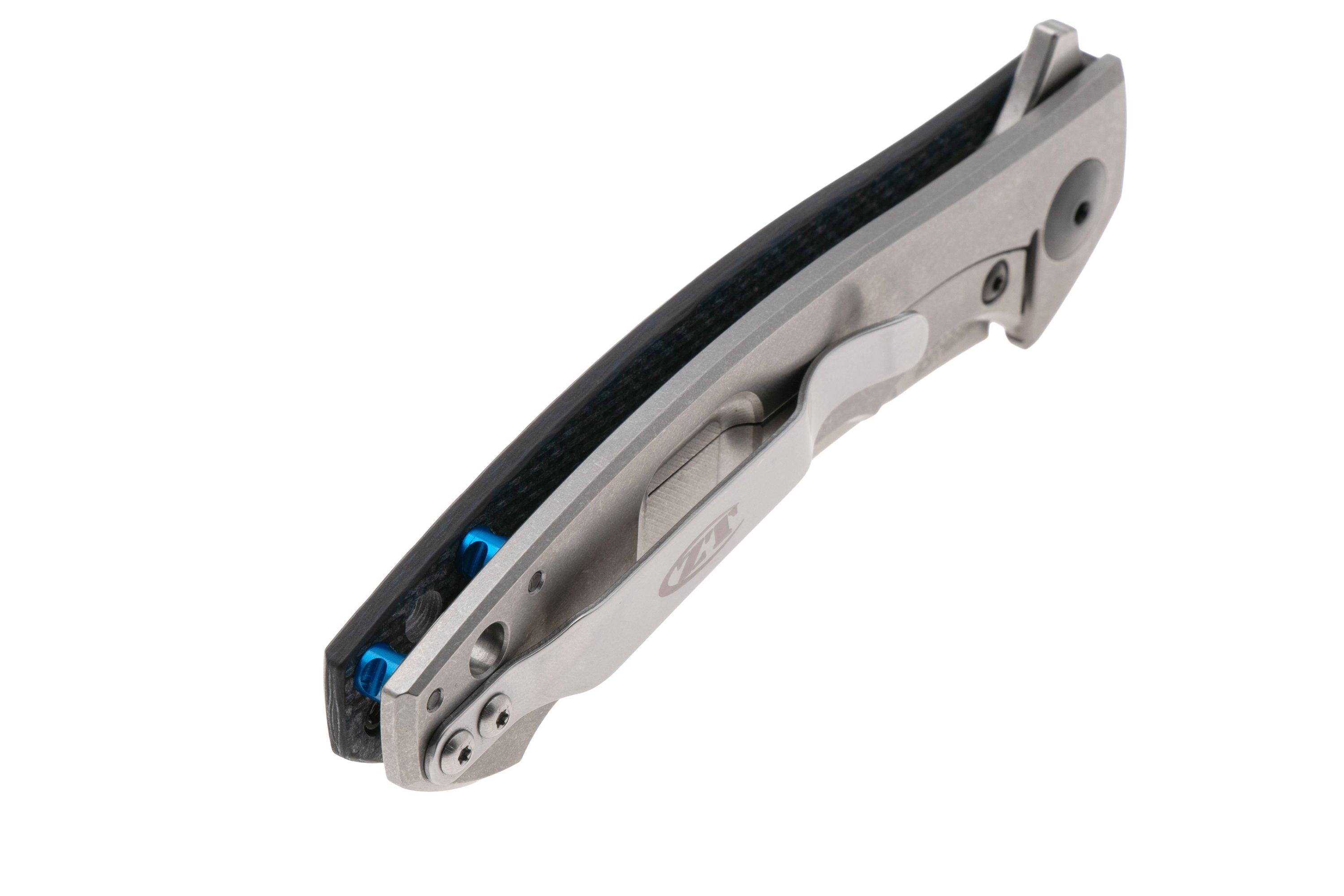 Zero Tolerance Sinkevich 0450BLUCF, Stonewashed MagnaCut, Black/Blue ...