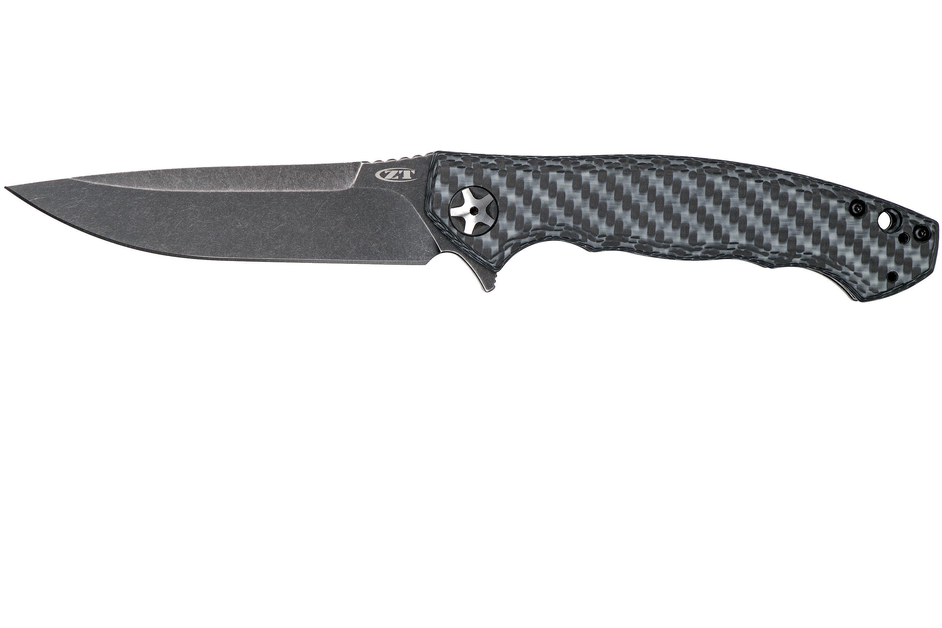 Zero Tolerance 0452WBW Sprint Run White CF pocket knife, Sinkevich ...