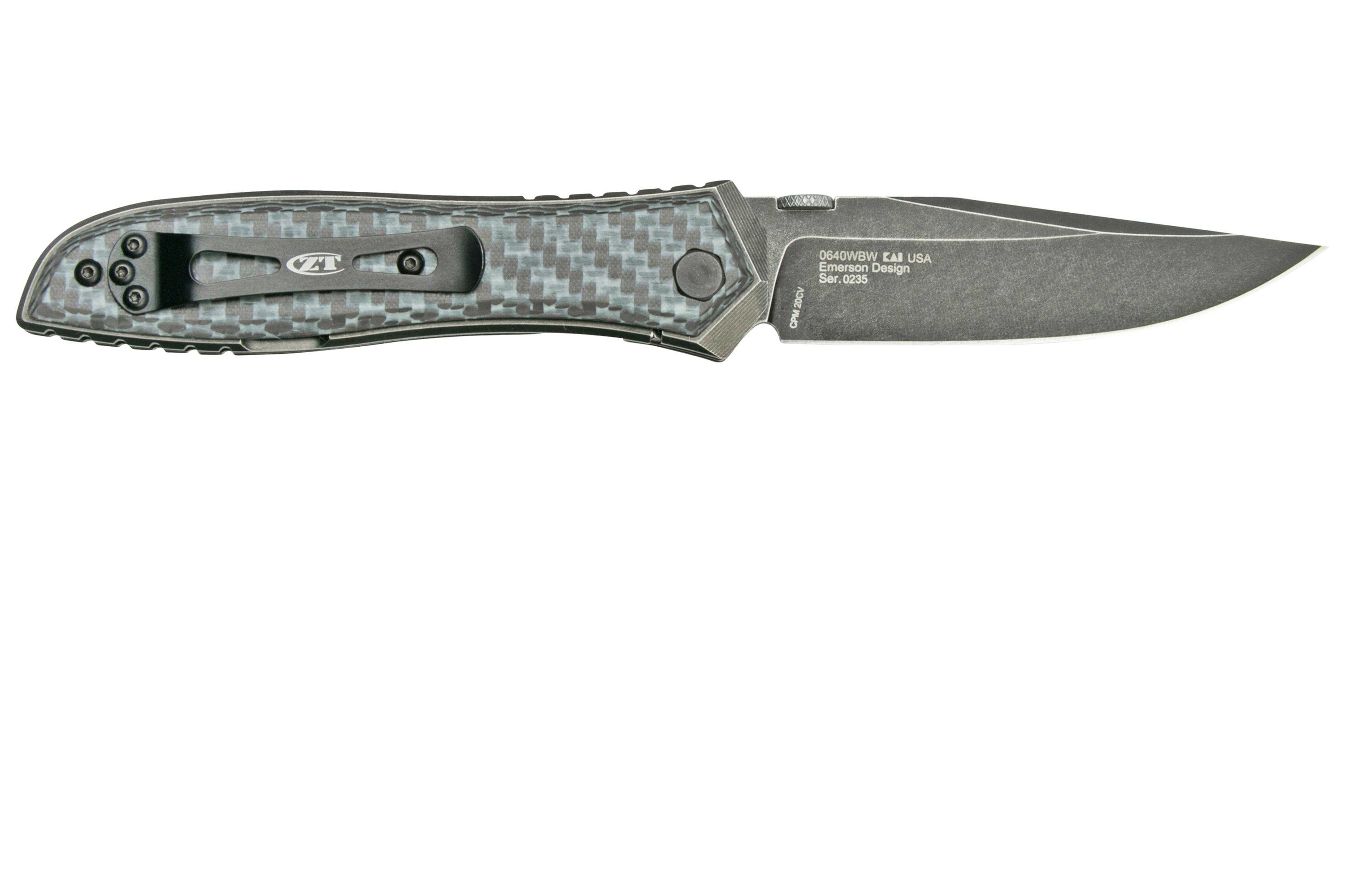 Zero Tolerance 0640WBW Blackwashed Factory Special Edition pocket knife ...