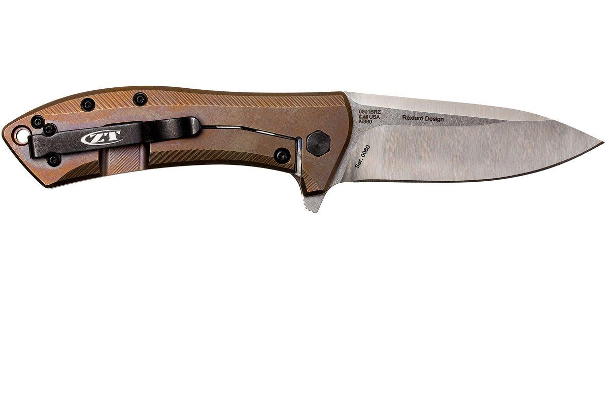 Zero Tolerance ZT0801BRZ M390, Todd Rexford design | Advantageously ...