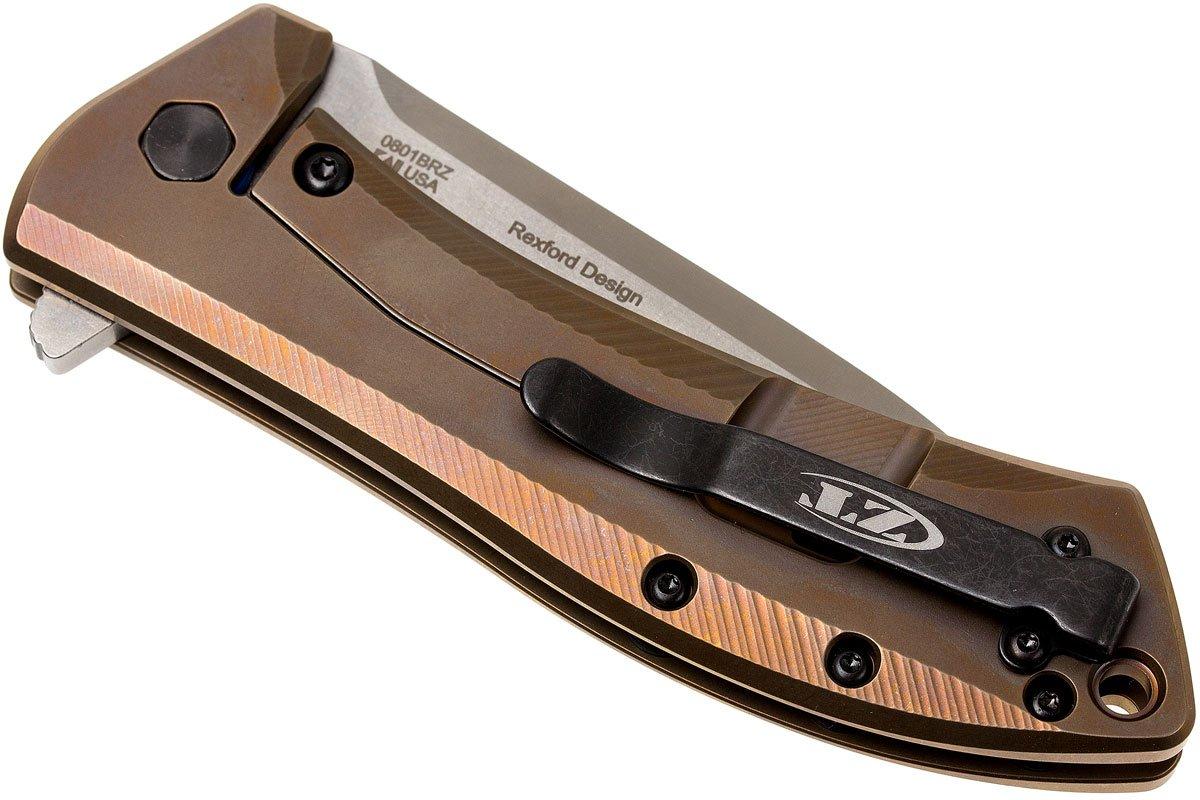 Zero Tolerance ZT0801BRZ M390, Todd Rexford design | Advantageously ...
