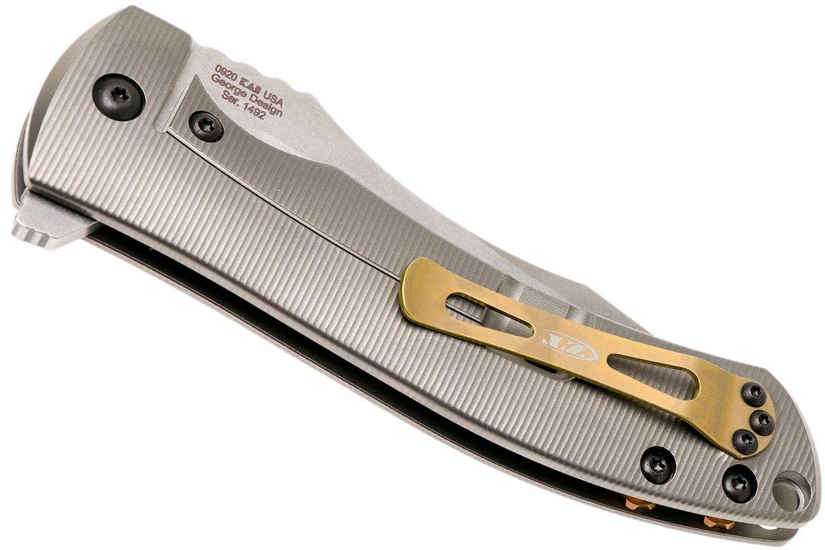 Zero Tolerance 0920 pocket knife, Les George design | Advantageously ...