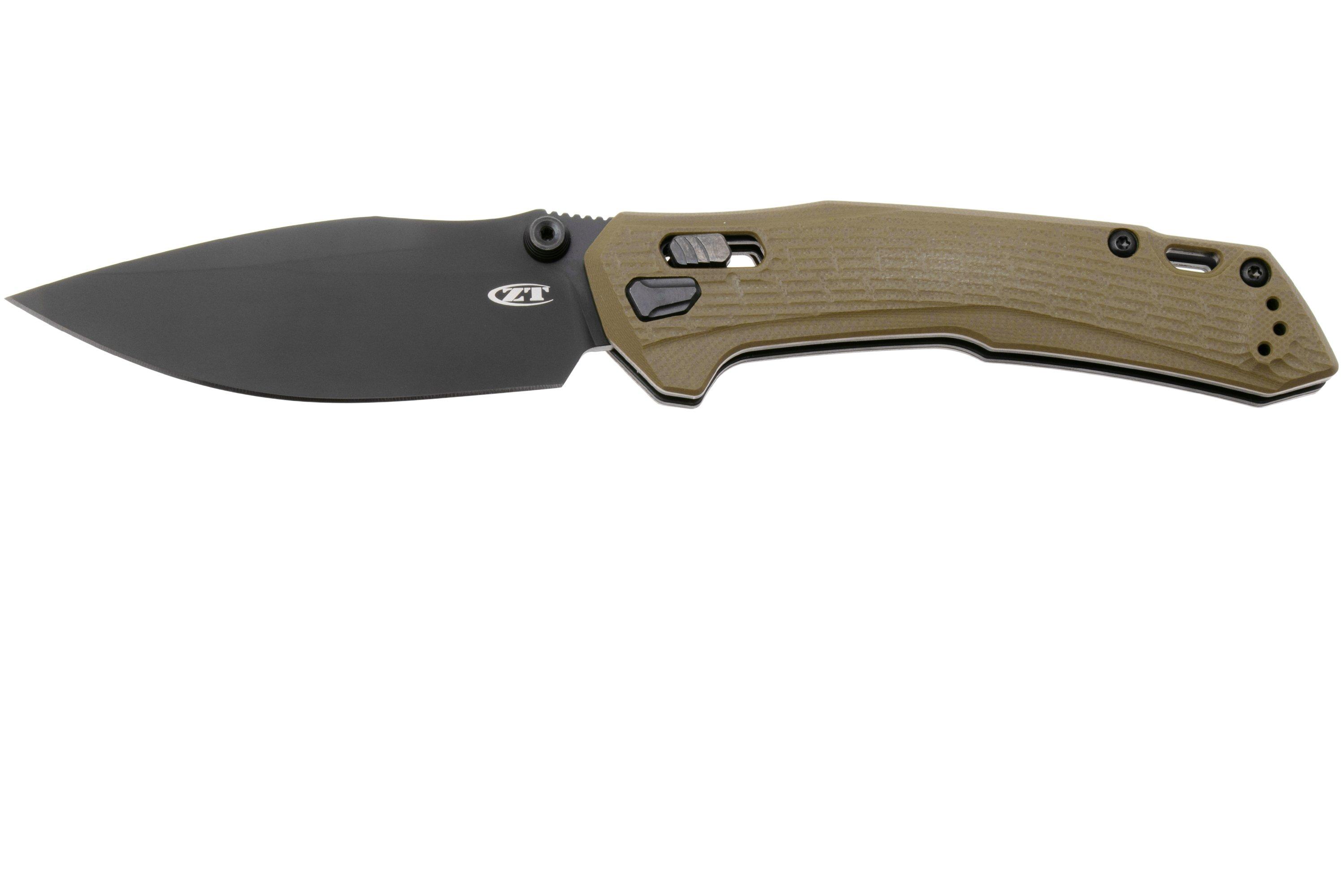 Zero Tolerance 0203, Black Cerakote CPM M4, OD-Green G10 zakmes, ZT ...